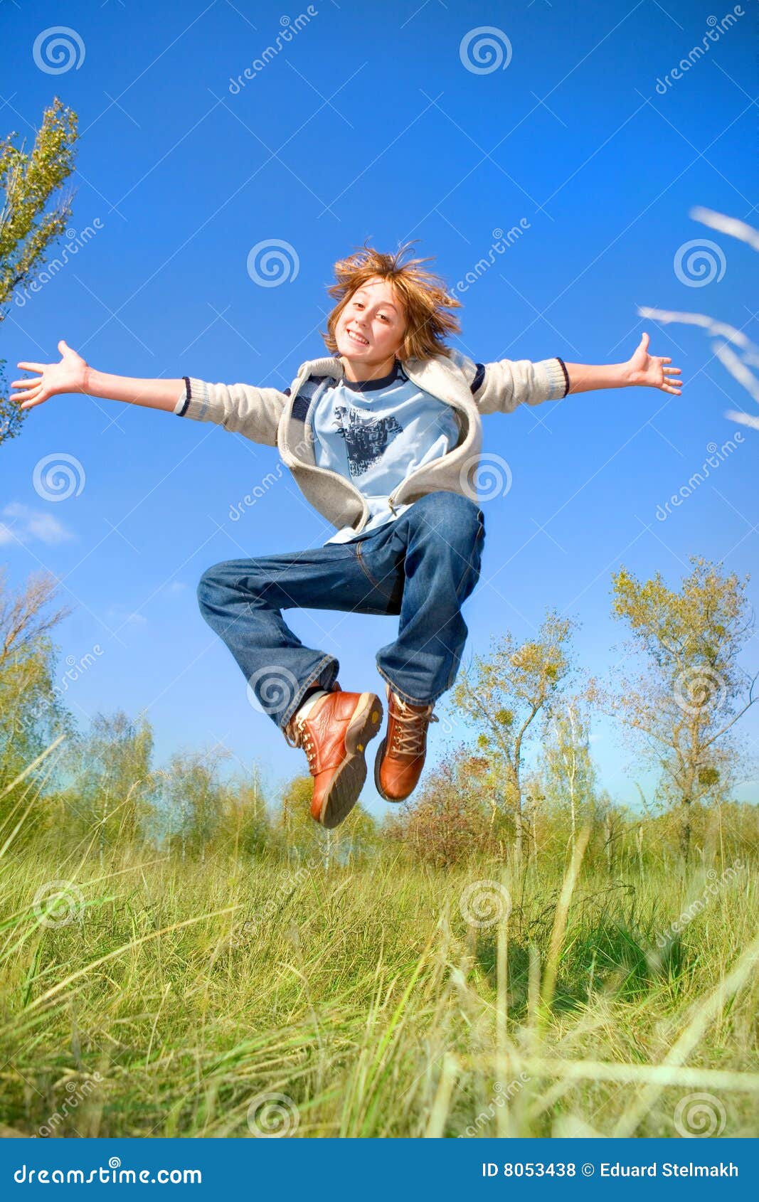 Happy dancing boy stock photo. Image of playing, action - 8053438