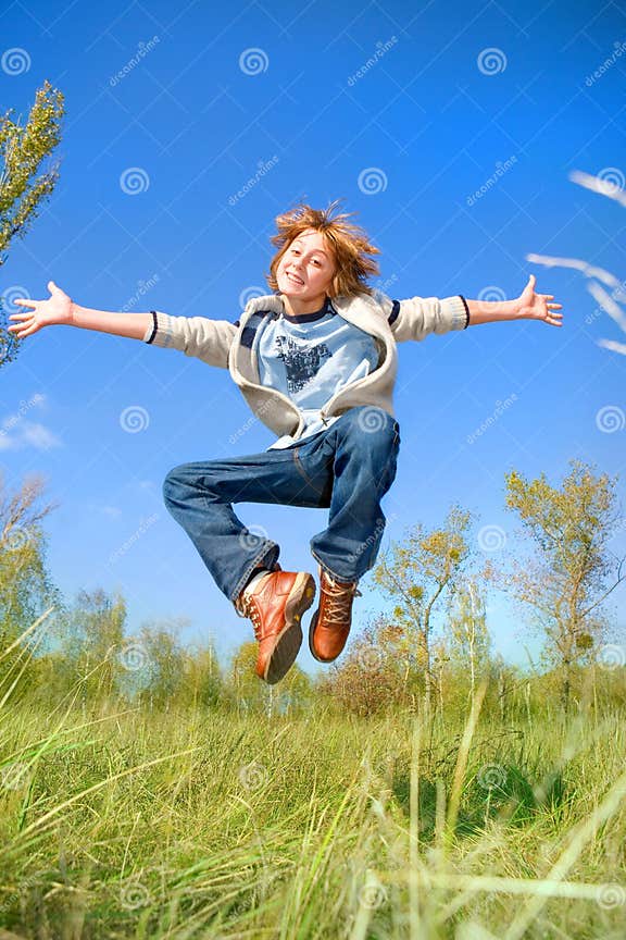 Happy dancing boy stock photo. Image of playing, action - 8053438