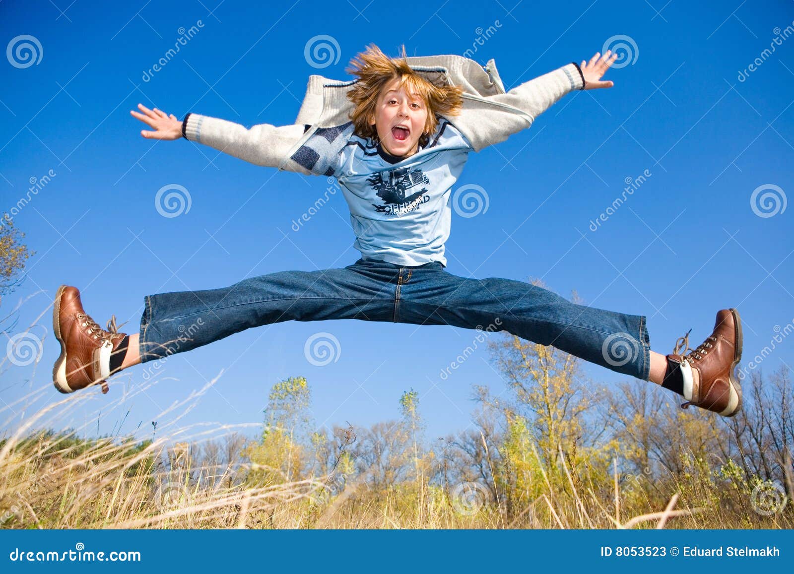 Happy Dancing Kids. Isolated On White Royalty-Free Stock Image ...