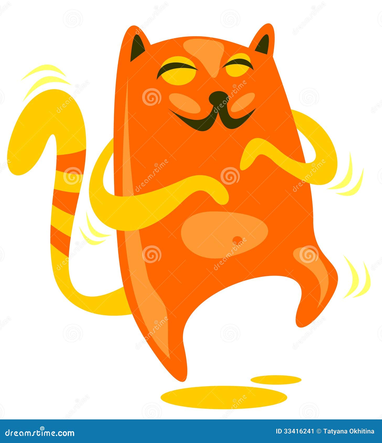 Happy Dancing French Fries Cartoon Character Vector Illustration ...