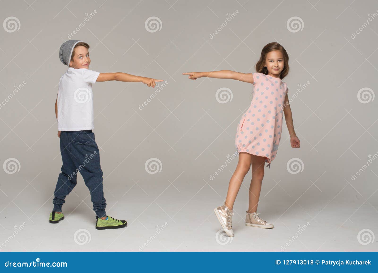 Happy dancing kids. stock photo. Image of children, male - 127913018