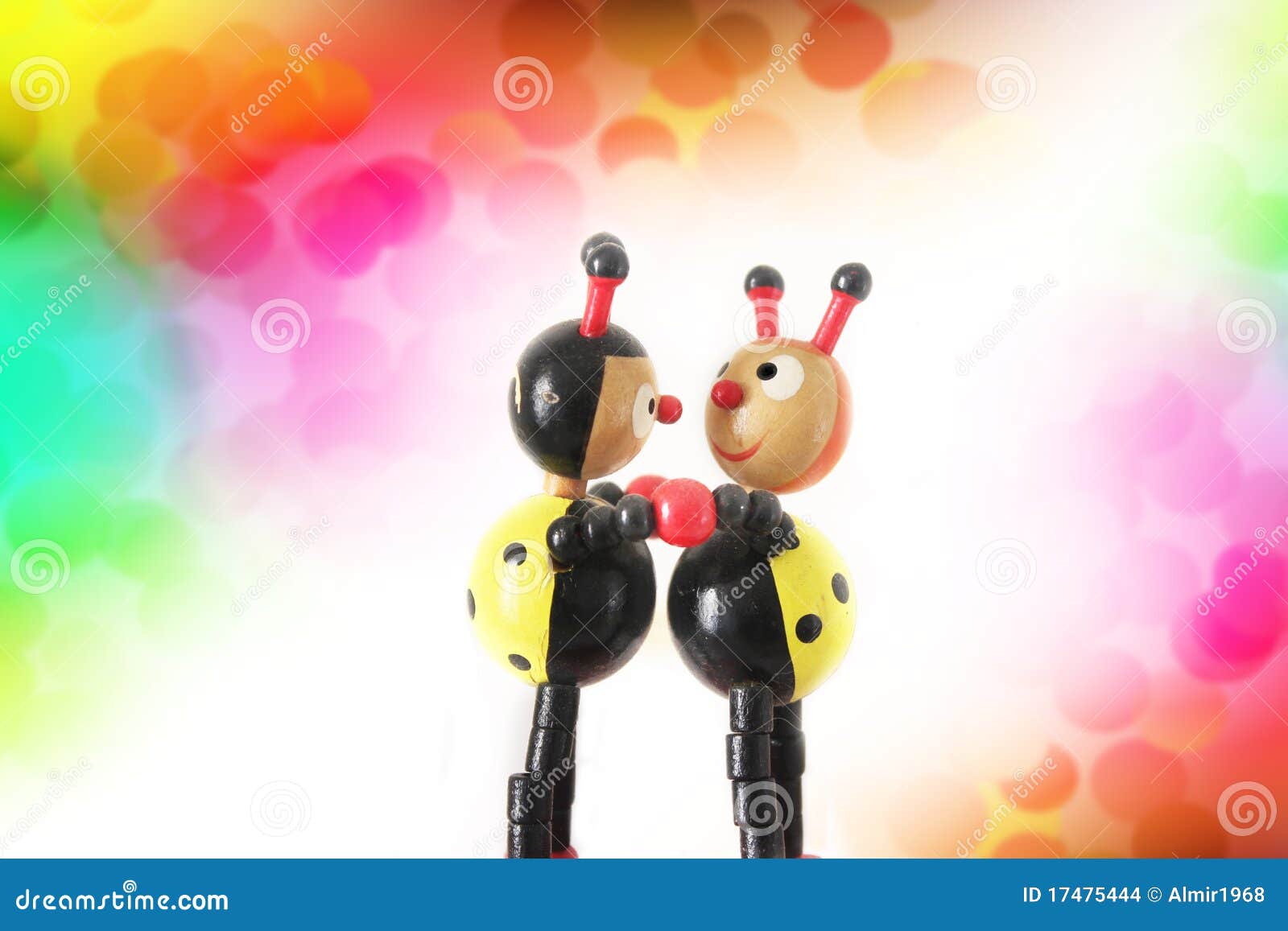 Happy dancing ladybugs stock photo. Image of design, pattern - 17475444