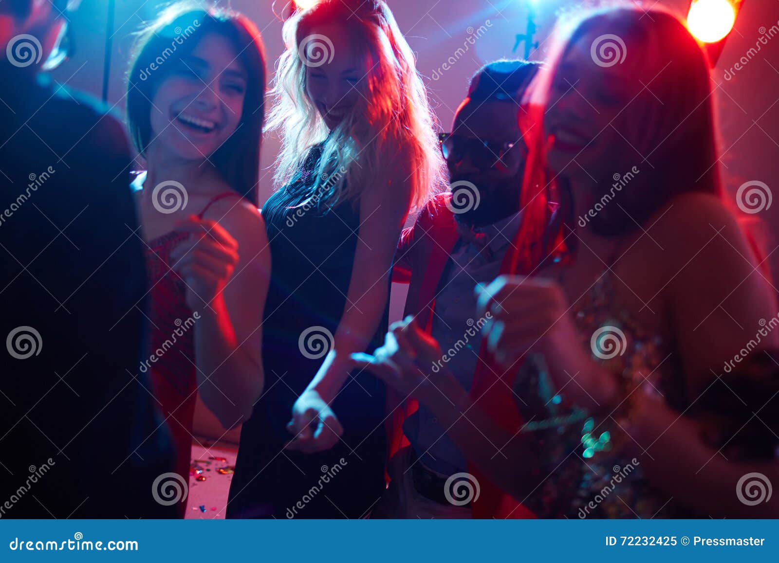 Happy dancing stock image. Image of people, portrait - 72232425
