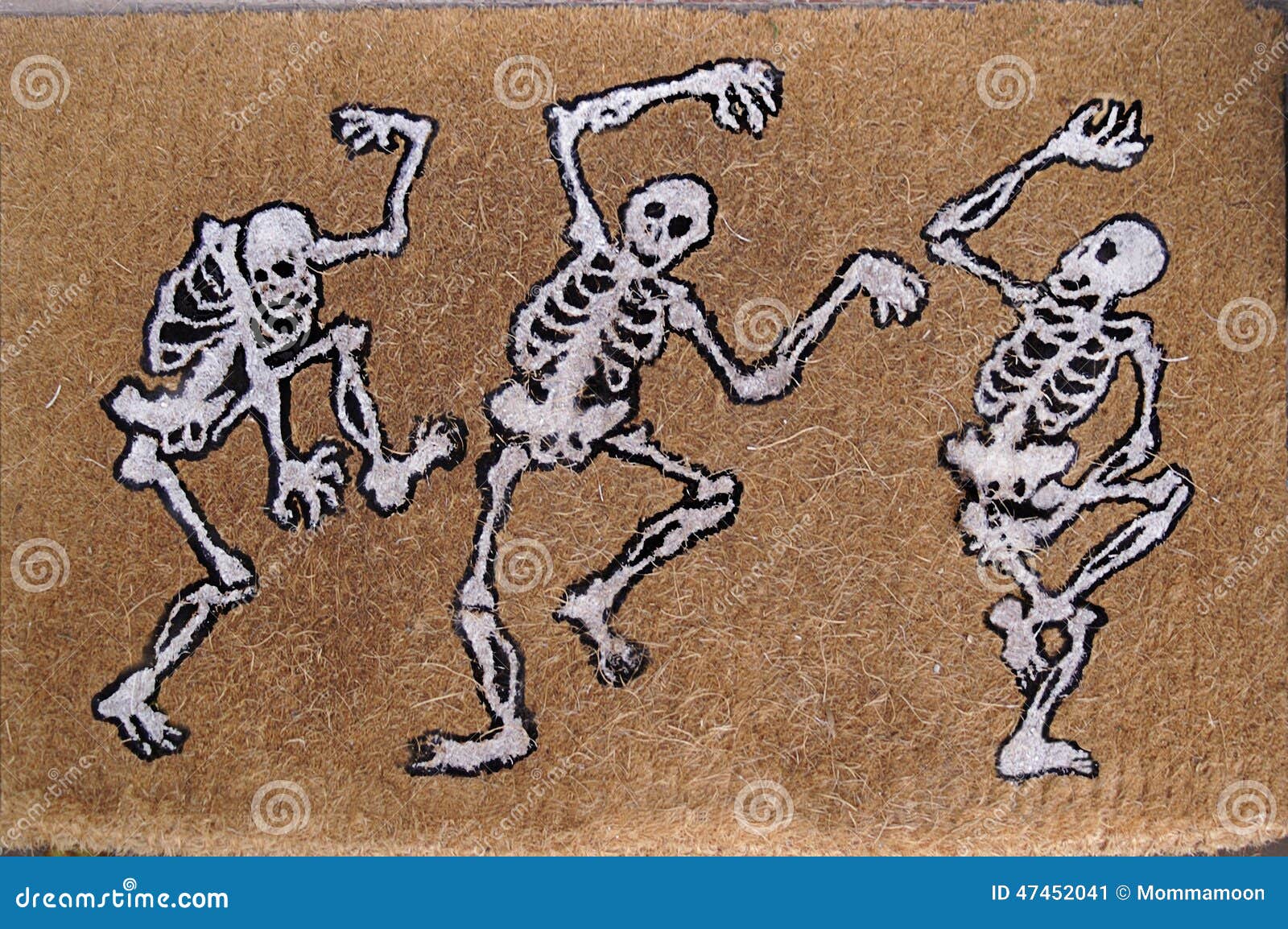 Happy Dancing Skeletons stock illustration. Illustration of decorative ...