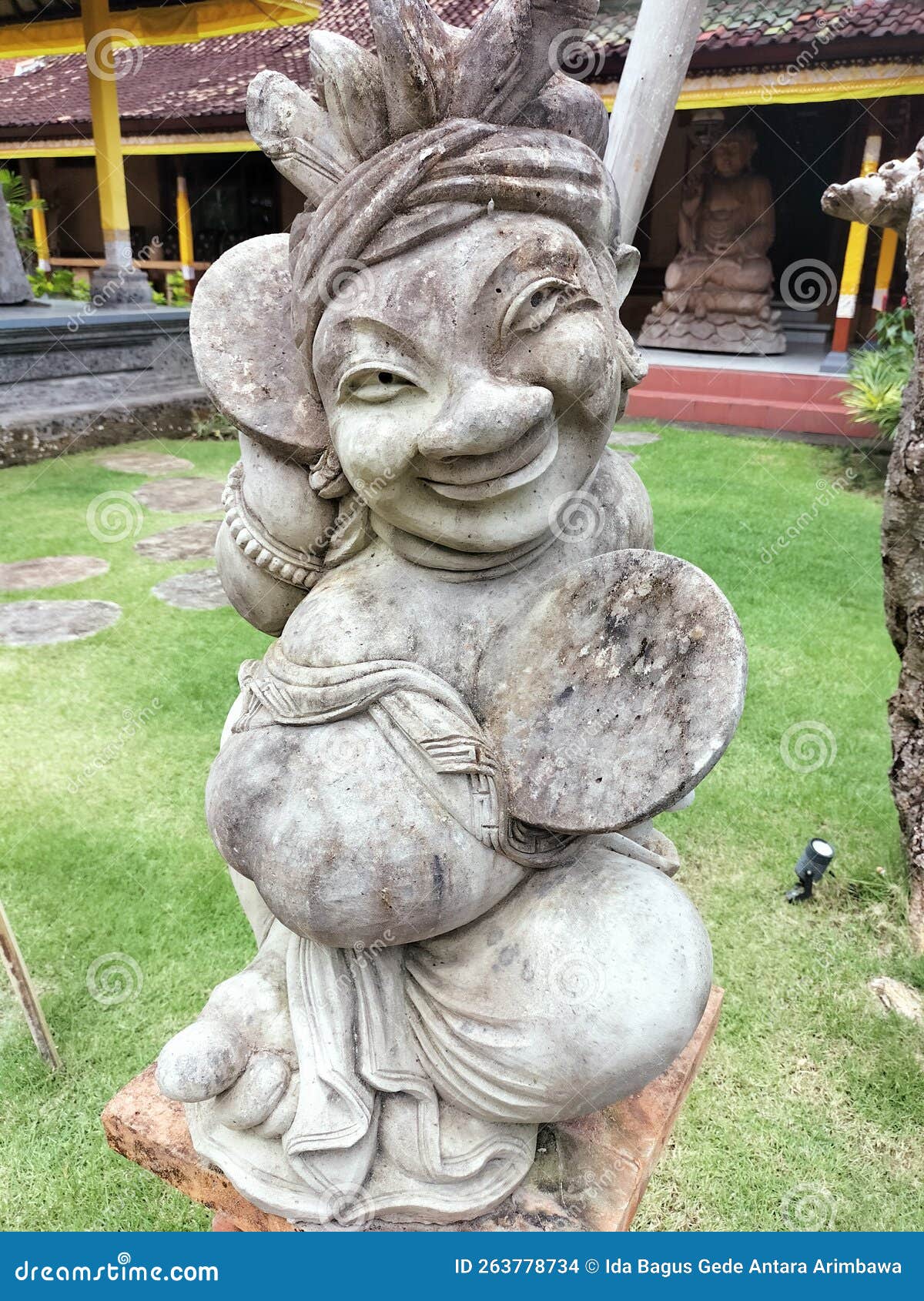 Happy dancing statue stock photo. Image of fountain - 263778734