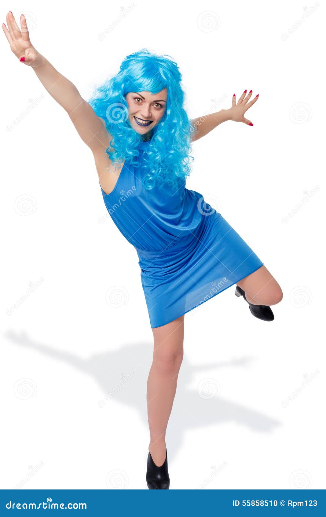Happy dancing stock photo. Image of mood, happy, woman - 55858510