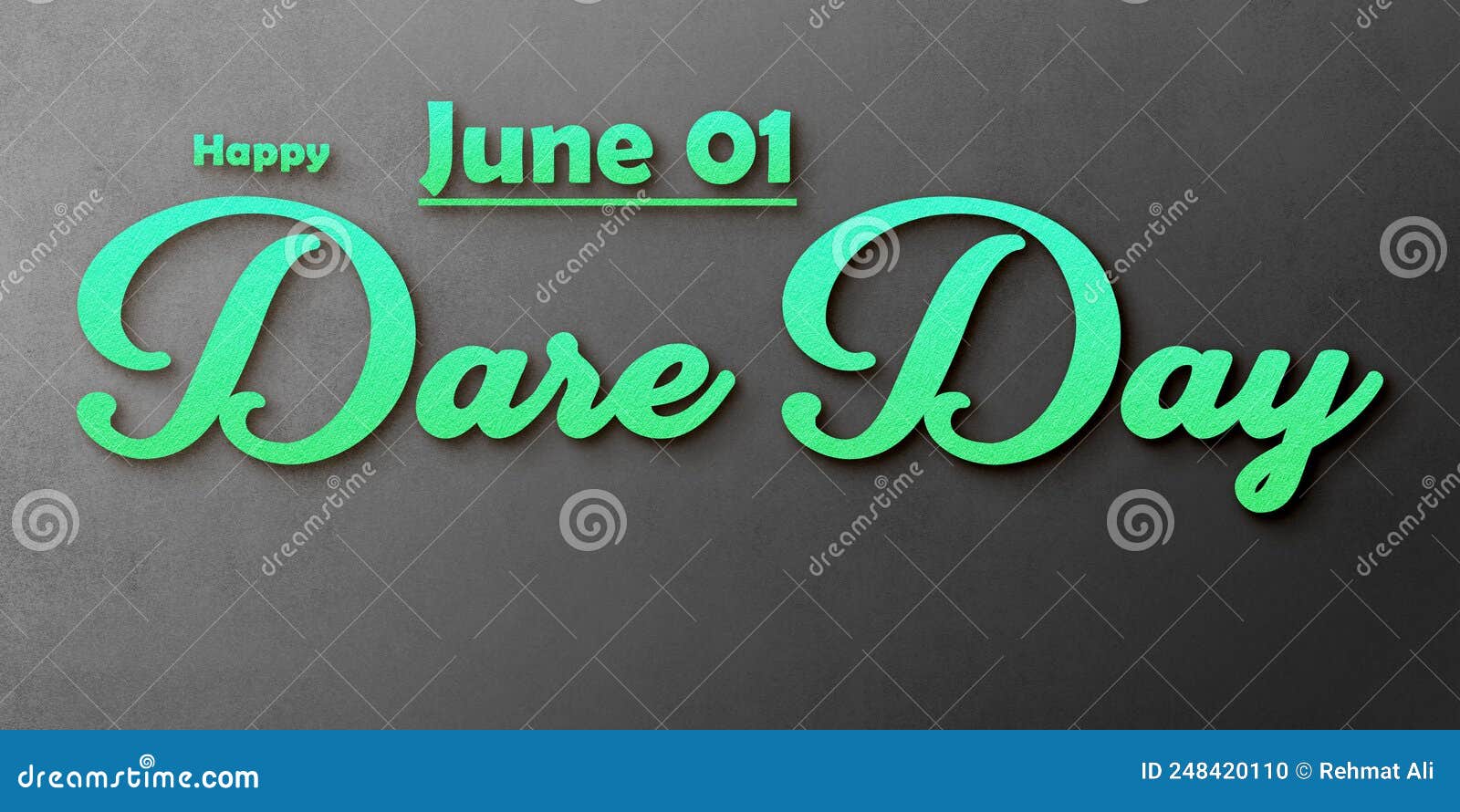 Happy Dare Day , June Month Holidays. Calendar on Workplace Shadow Text ...