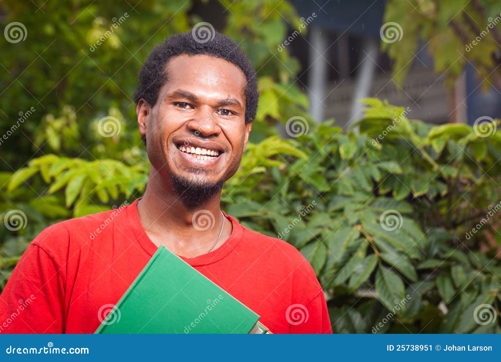 Happy dark skinned student stock image. Image of handsome - 25738951