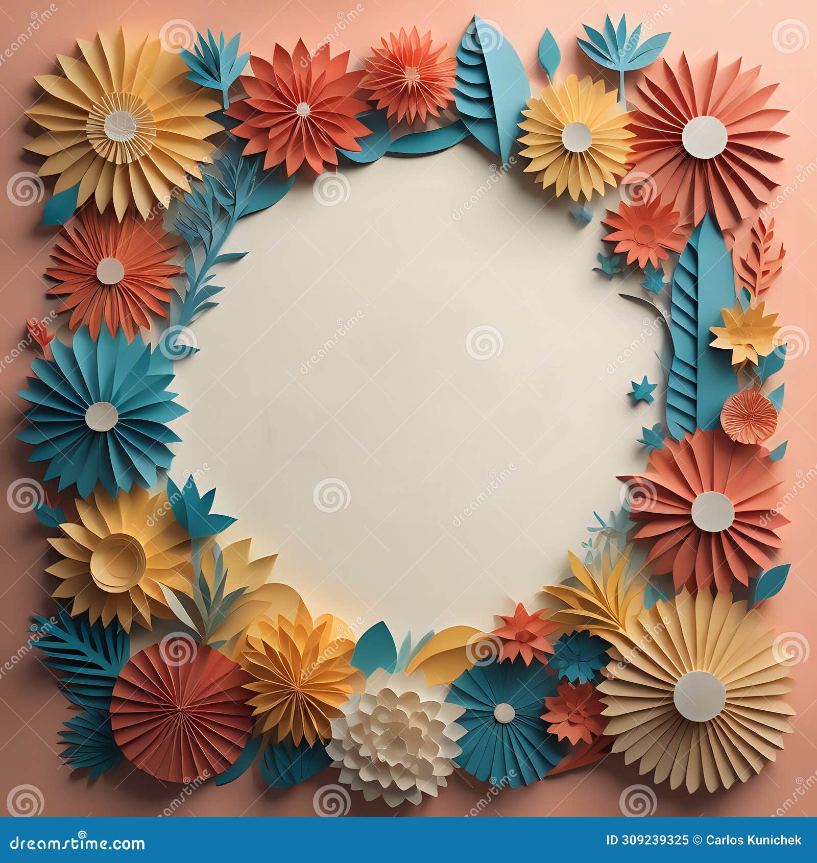 Happy Day Background Design, Paper Cut Style - Generated by Ai Stock ...