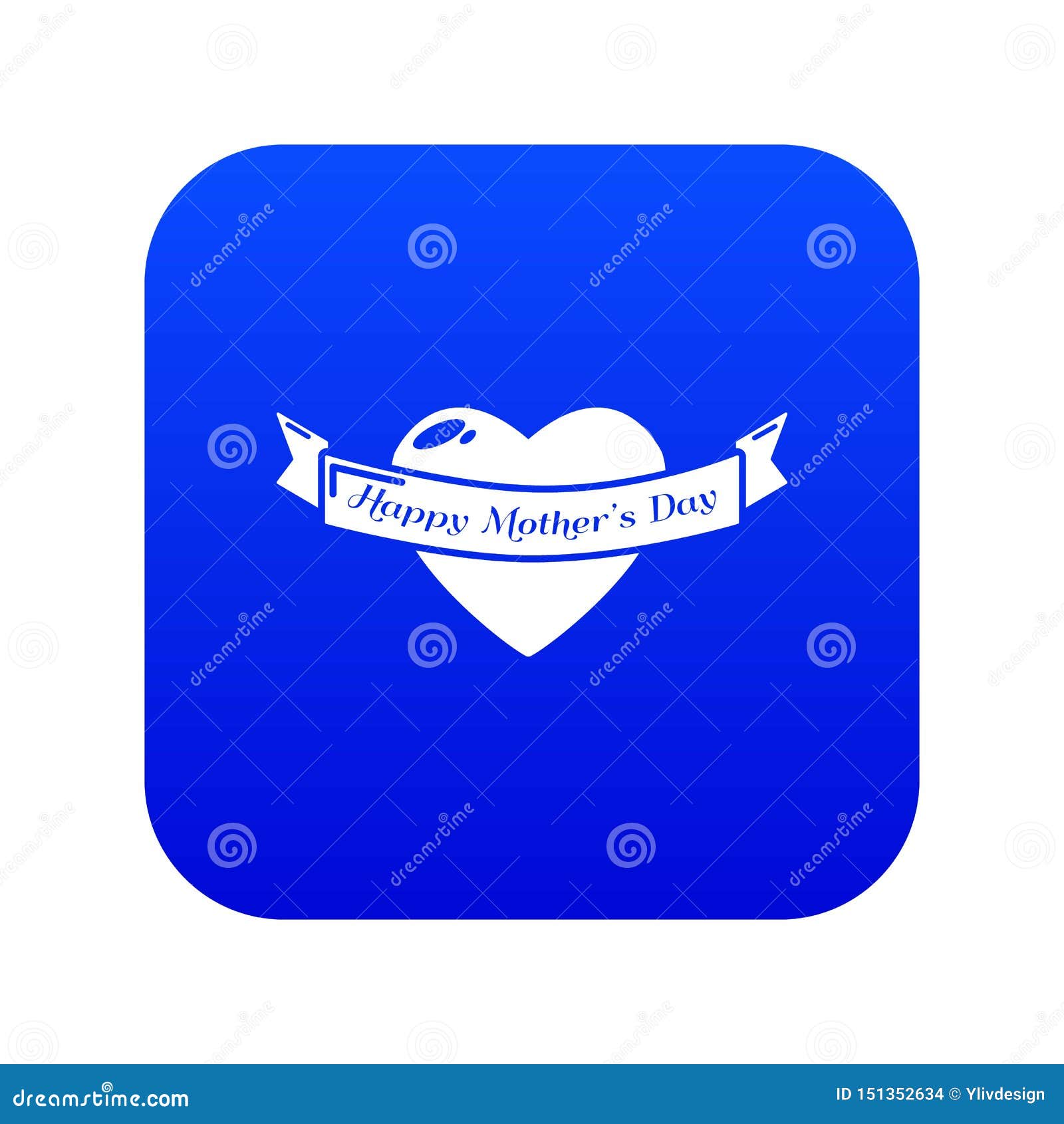 Happy day icon blue vector stock vector. Illustration of beautiful ...
