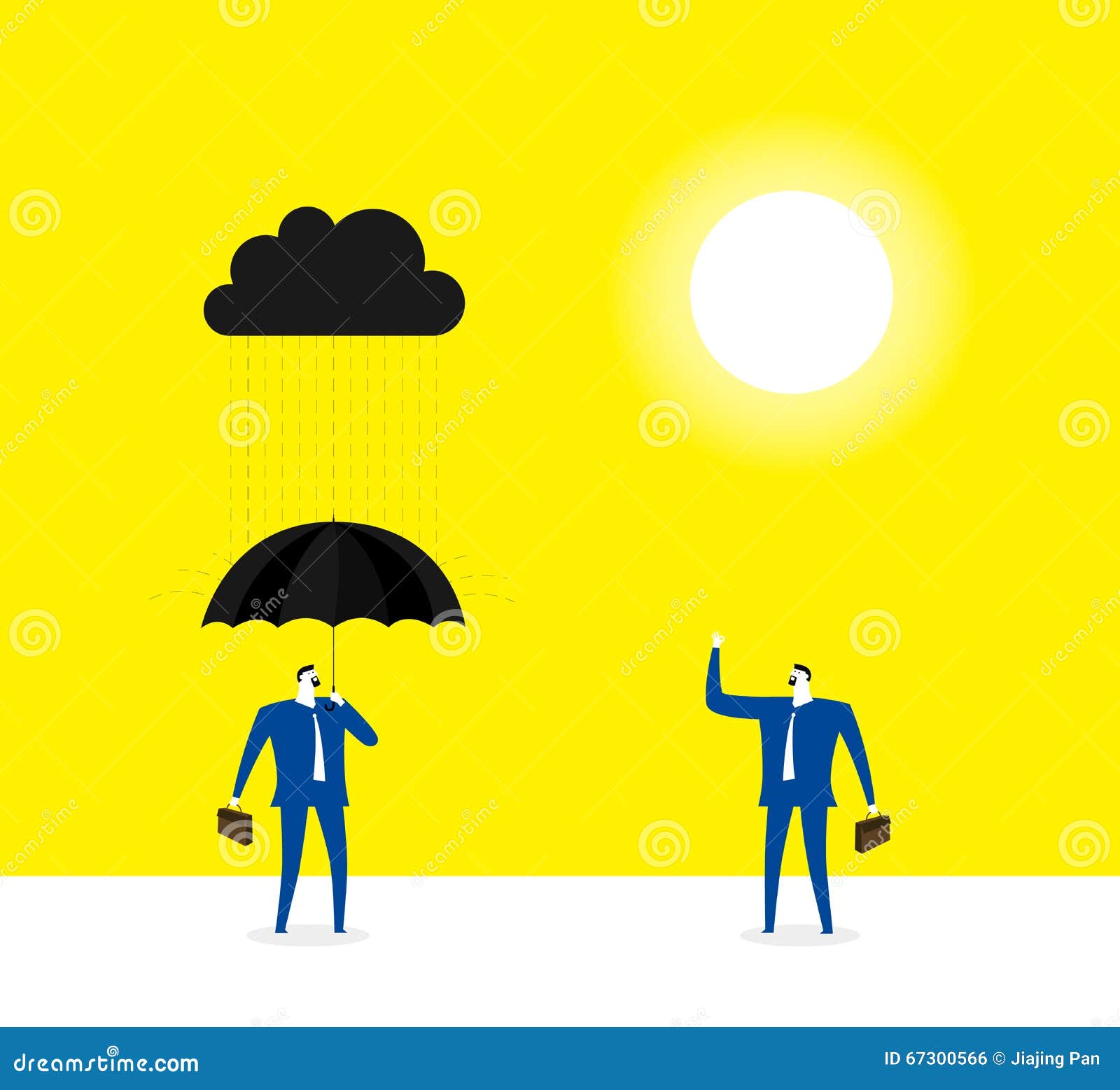 Happy day and sad day stock illustration. Illustration of behavior ...