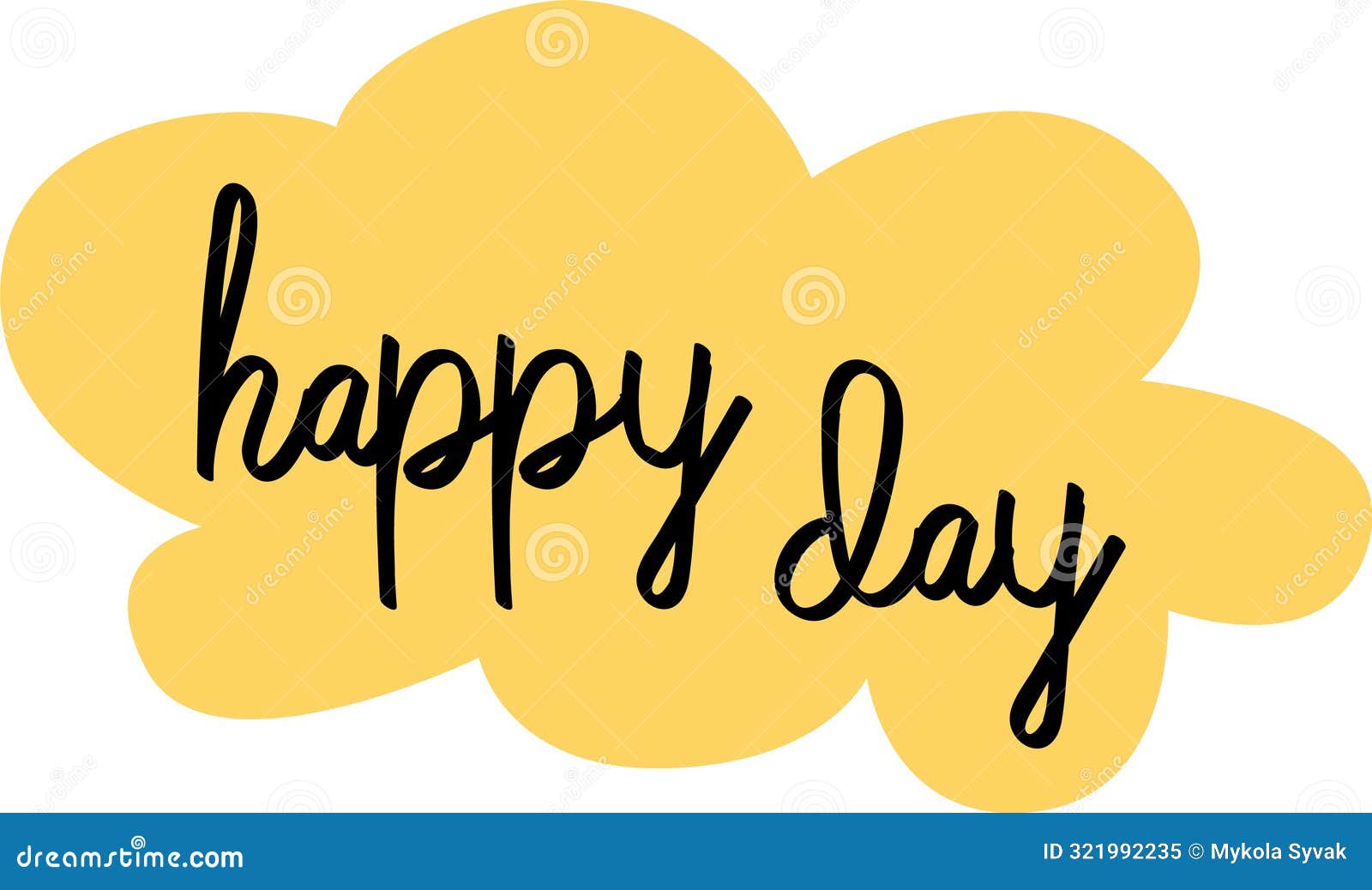 Happy Day Text Box stock vector. Illustration of present - 321992235