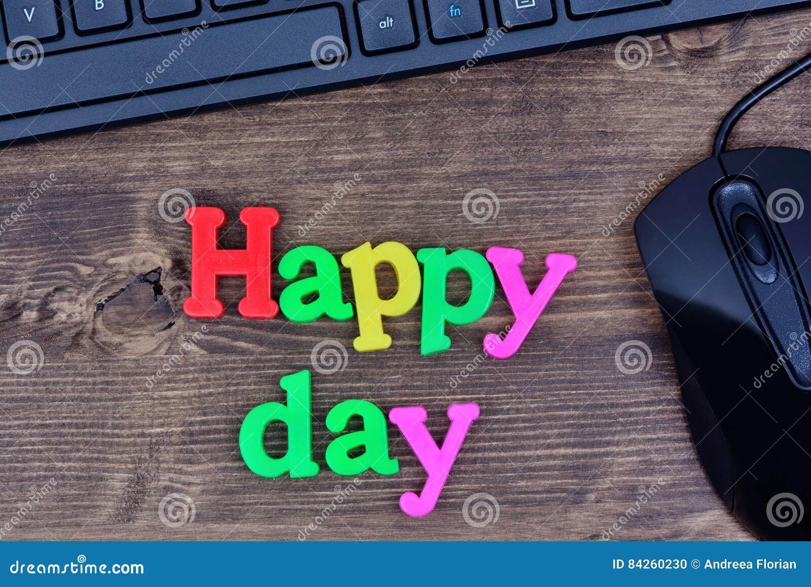 Happy day words on table stock photo. Image of blessed - 84260230
