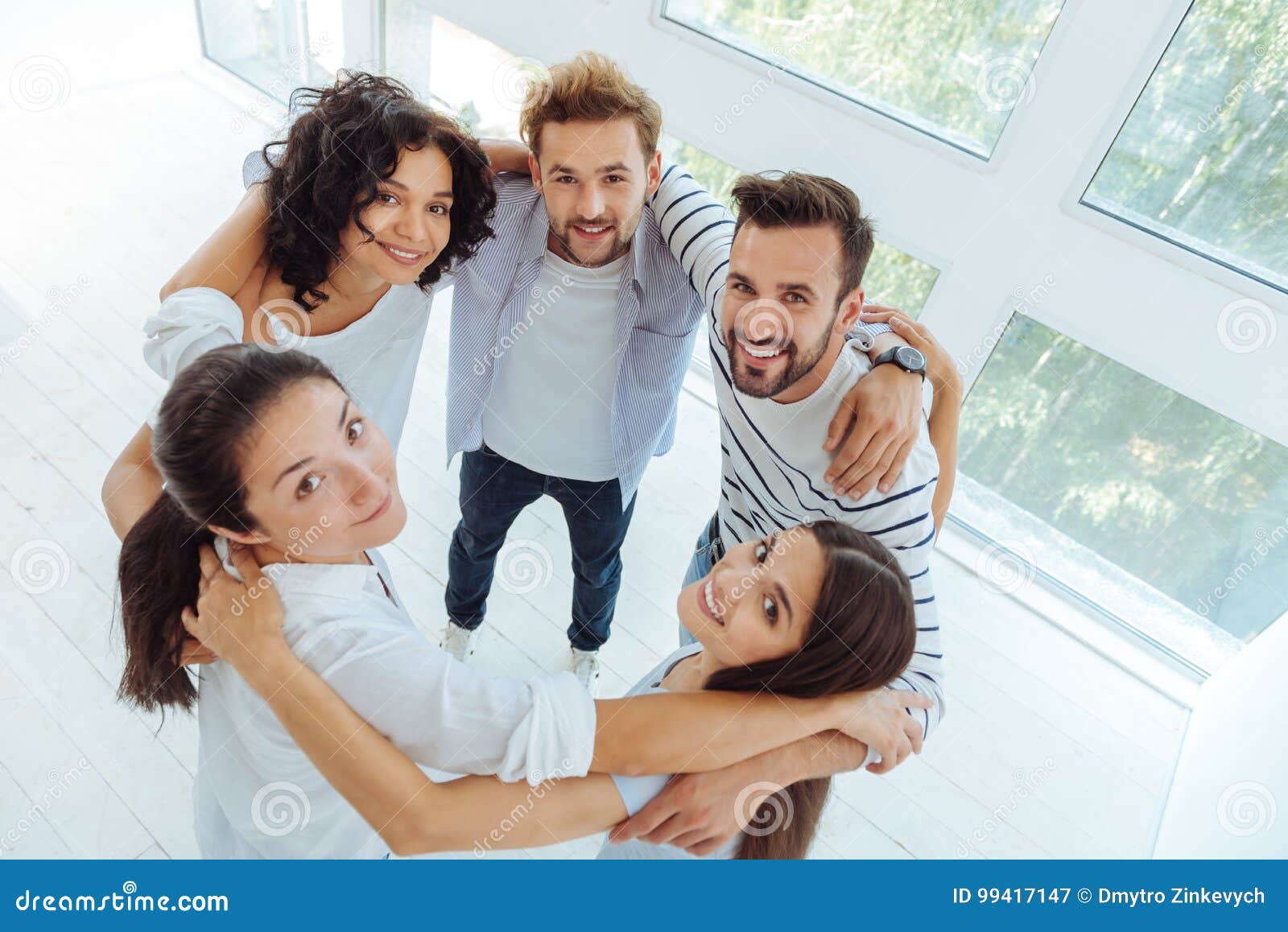 Happy Delighted People Looking at You Stock Image - Image of generation ...