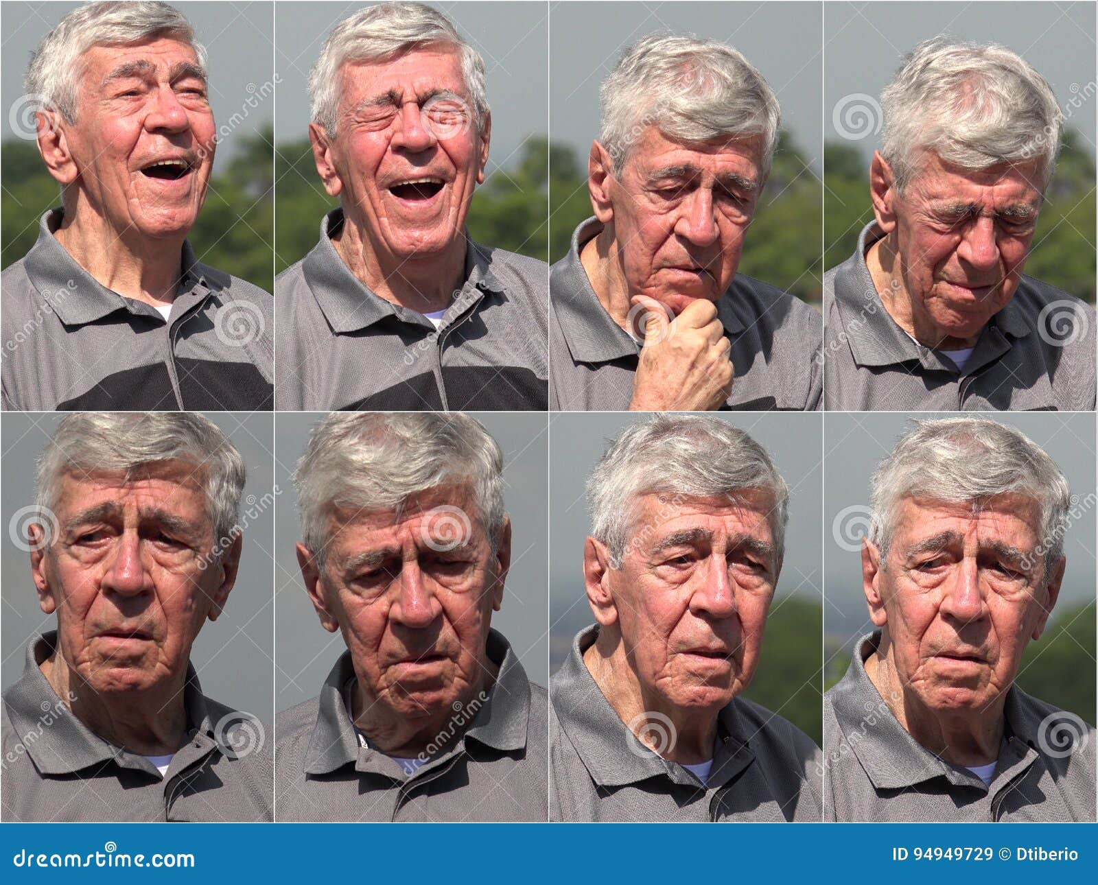 Happy Dementia Senior Man Collage Stock Image - Image of citizen ...