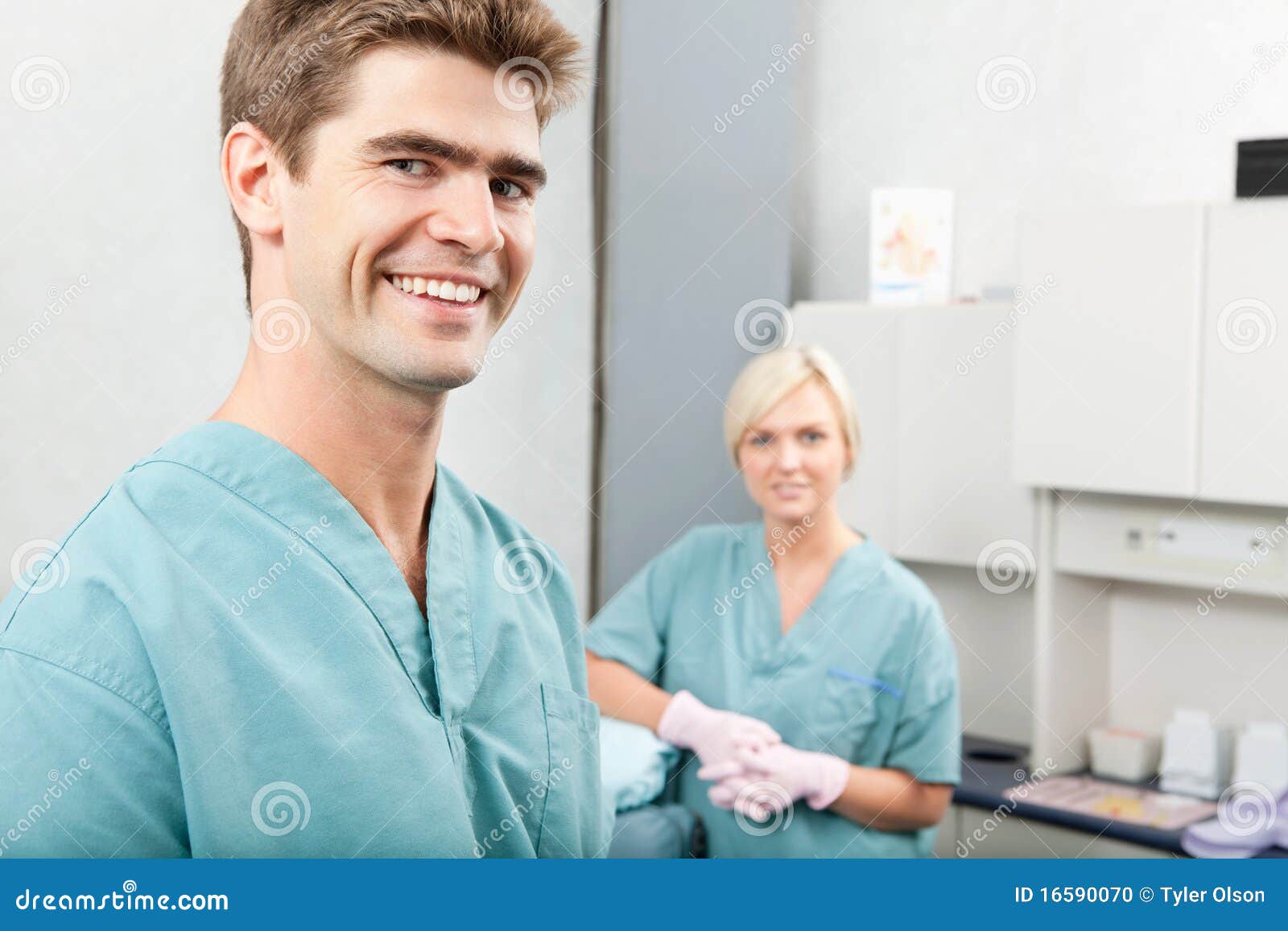 Happy Dentist Portrait stock photo. Image of dentistry - 16590070