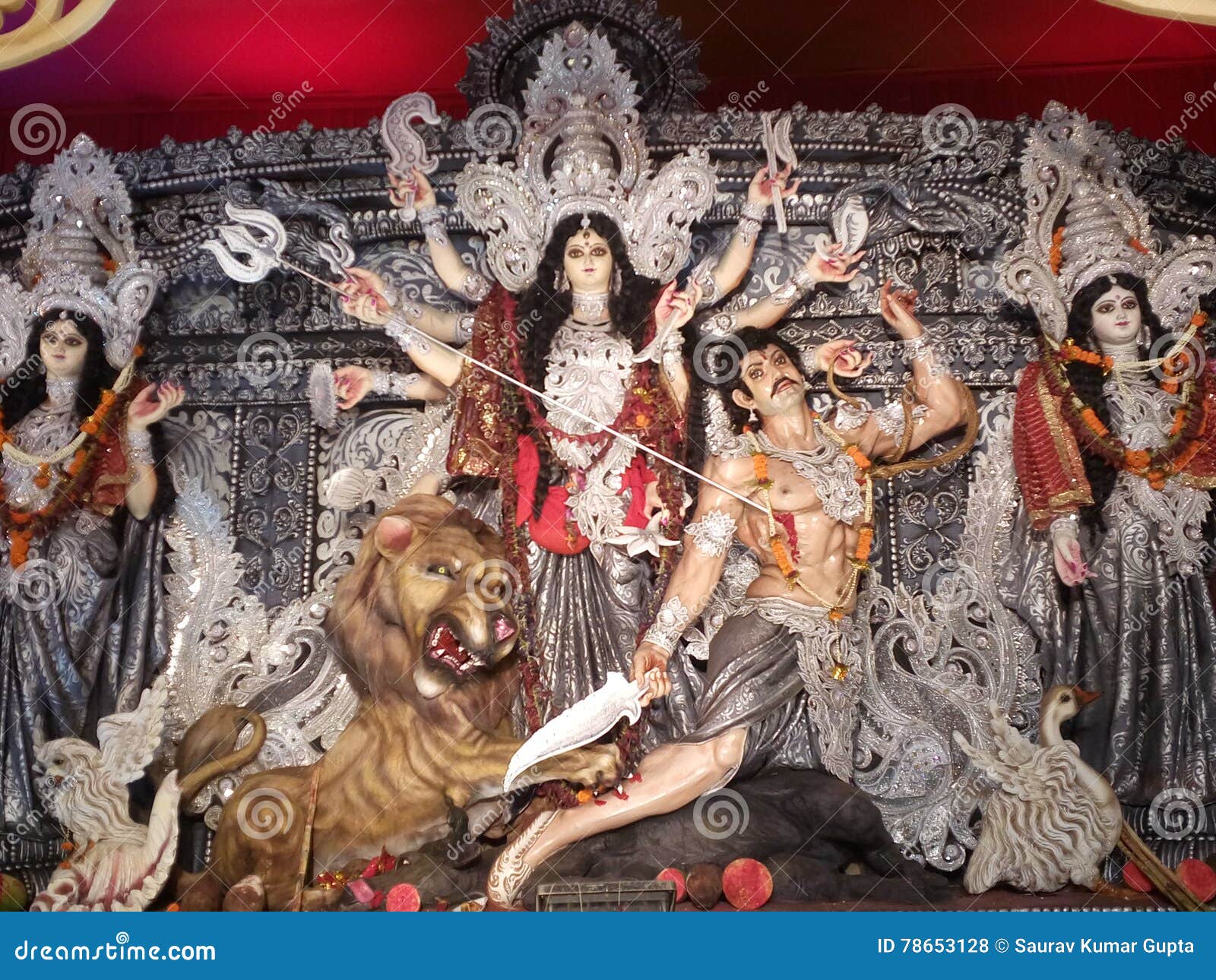 Happy Deshara Puja stock photo. Image of goddess, deshara - 78653128