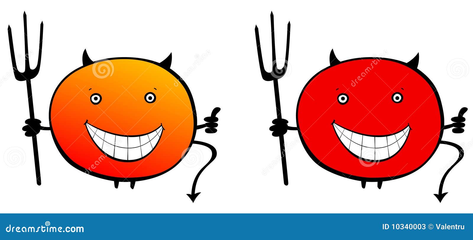 Happy devil stock illustration. Illustration of symbol - 10340003