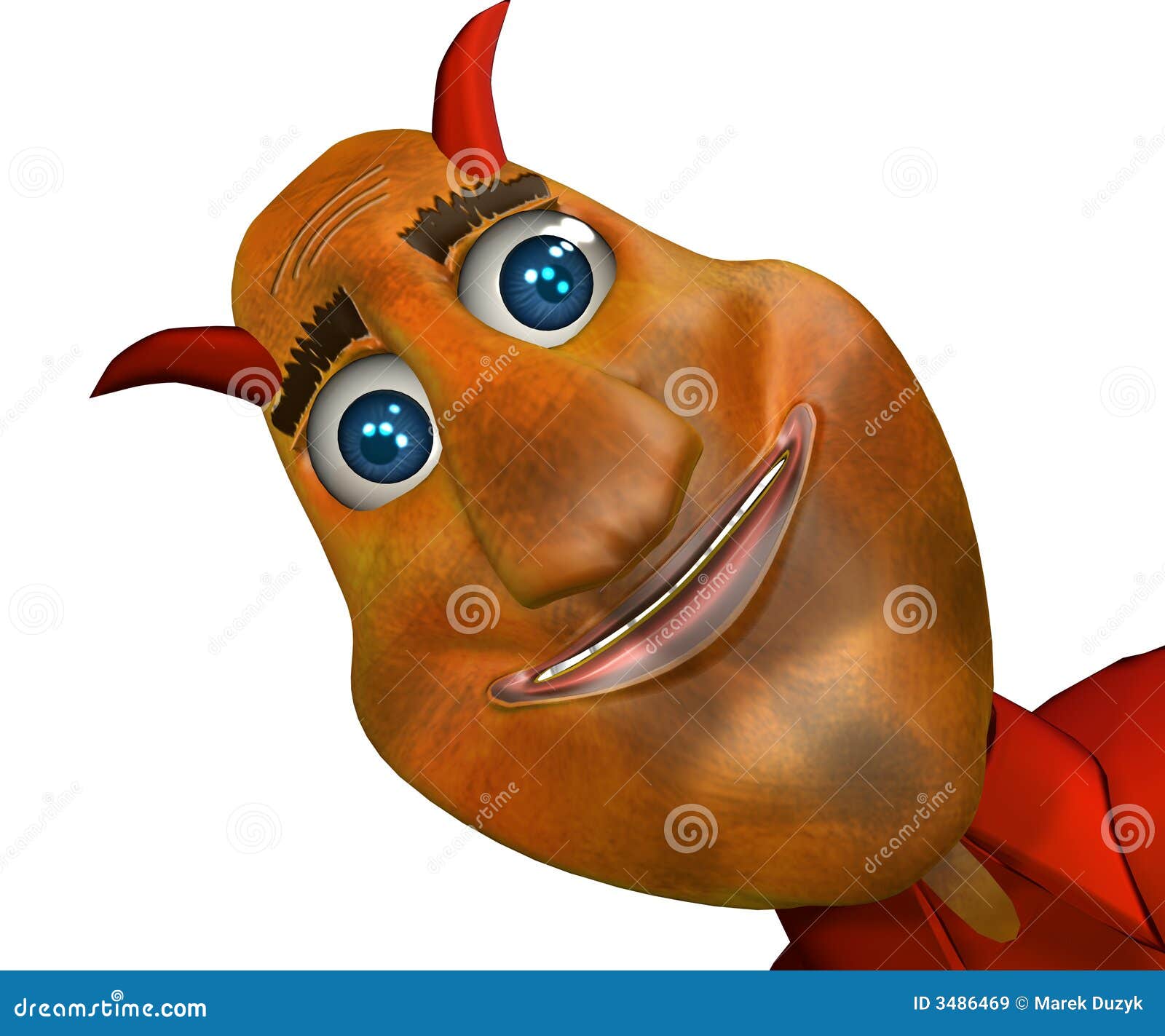 Happy devil stock illustration. Illustration of devil - 3486469