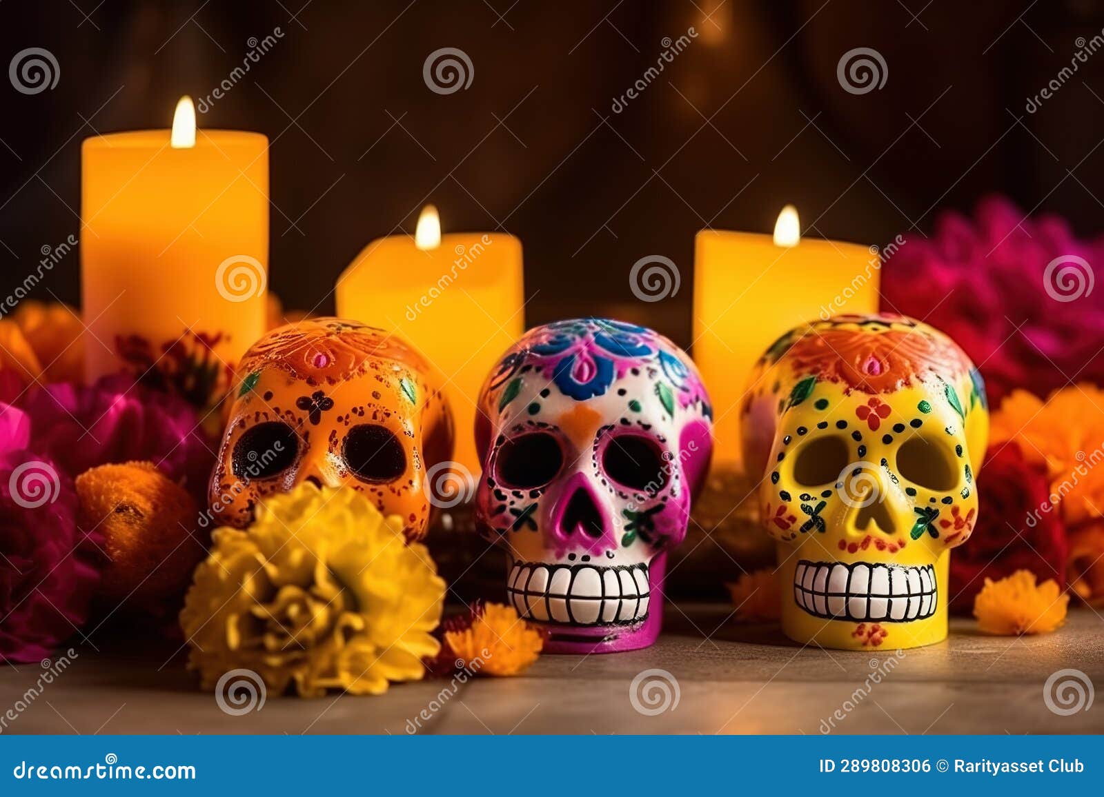 Happy Dia De Los Muertos Concept. Dia De Los Muertos Background. Dia De ...