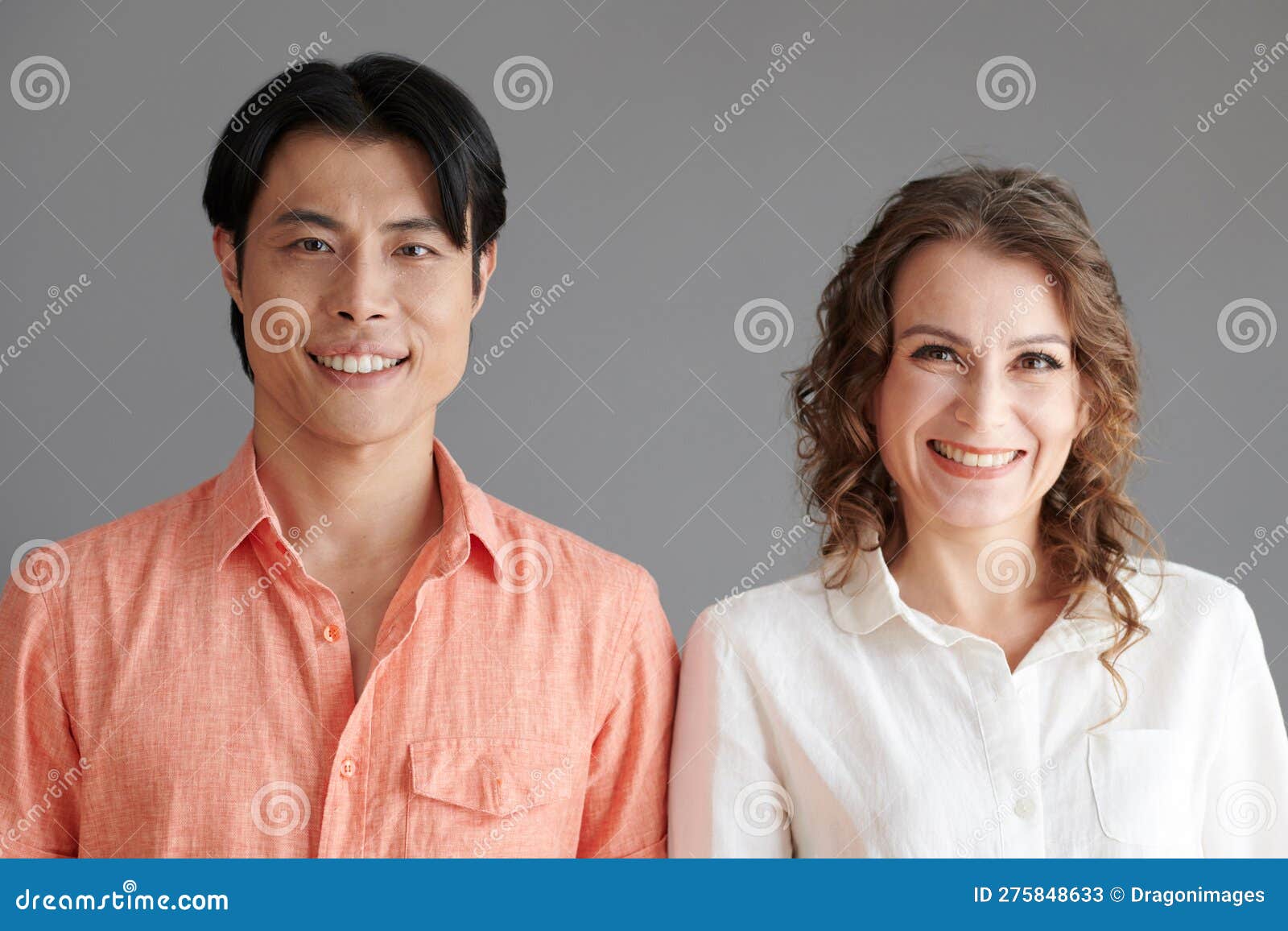 Happy Diverse Couple stock image. Image of diverse, businesswoman ...