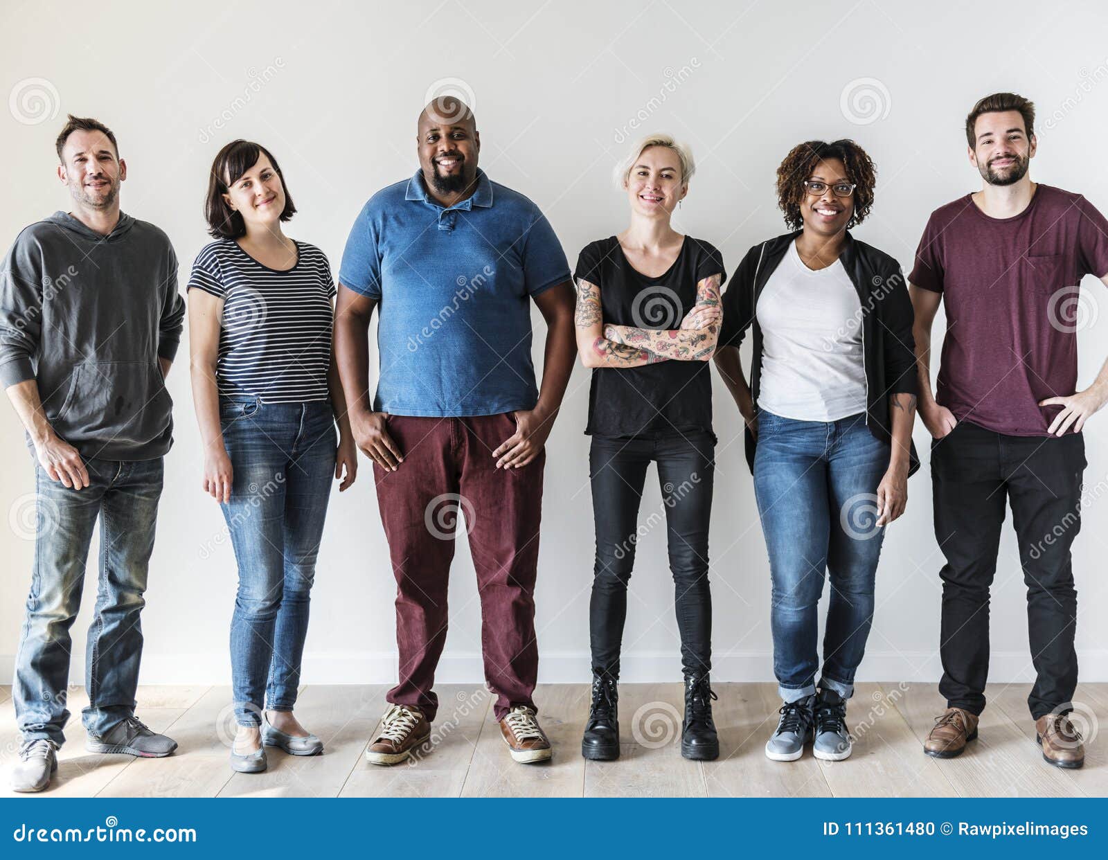 Happy Diverse Friends Standing Together Stock Photo - Image of cheerful ...