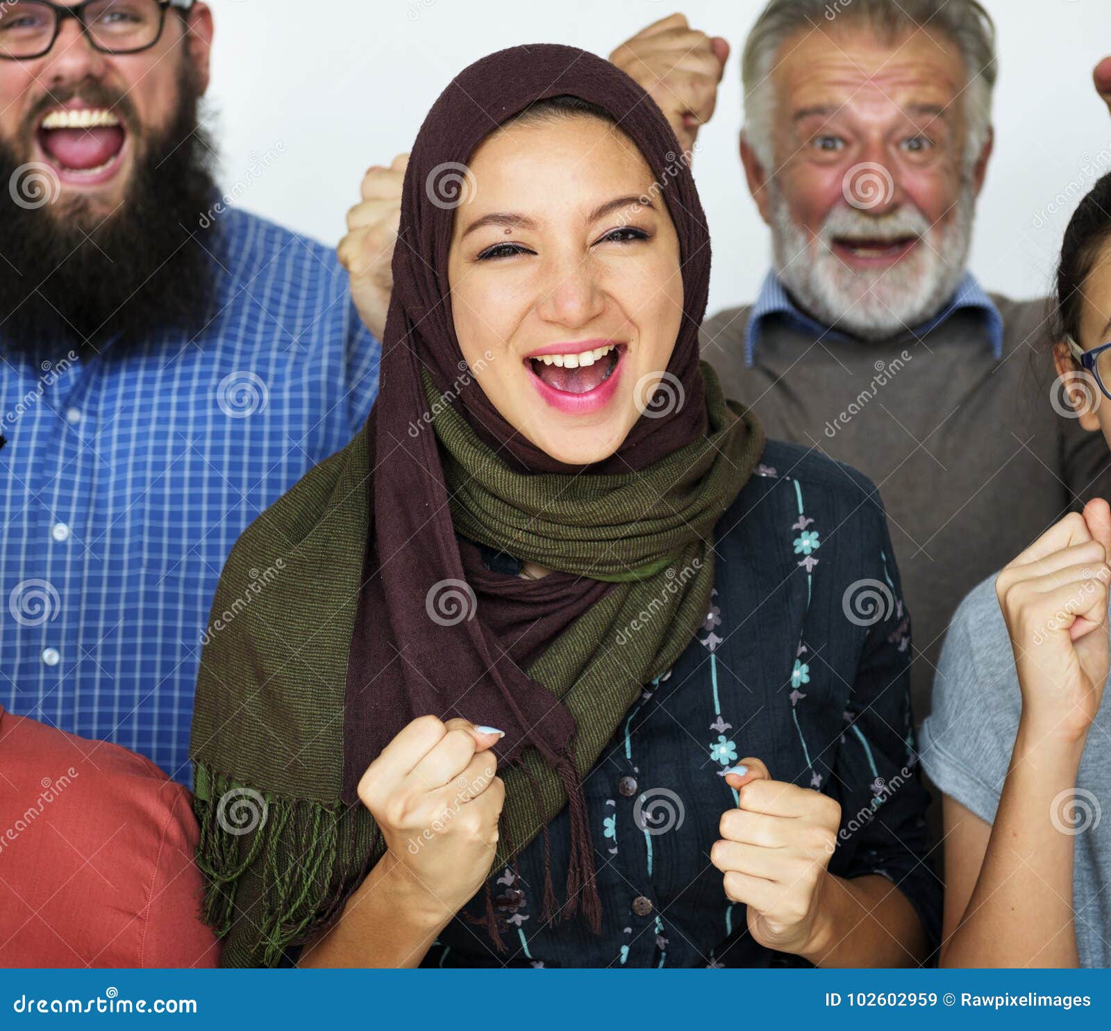 Happy Diverse People United Together Stock Image - Image of girl, asian ...