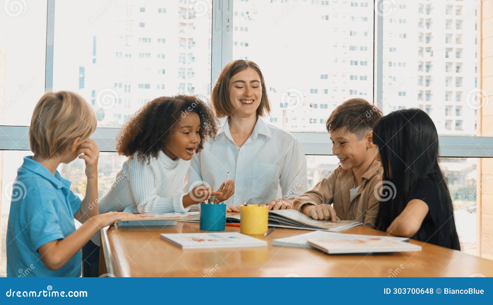 Happy Student and Smart Teacher Drawing and Coloring by Using Marker ...