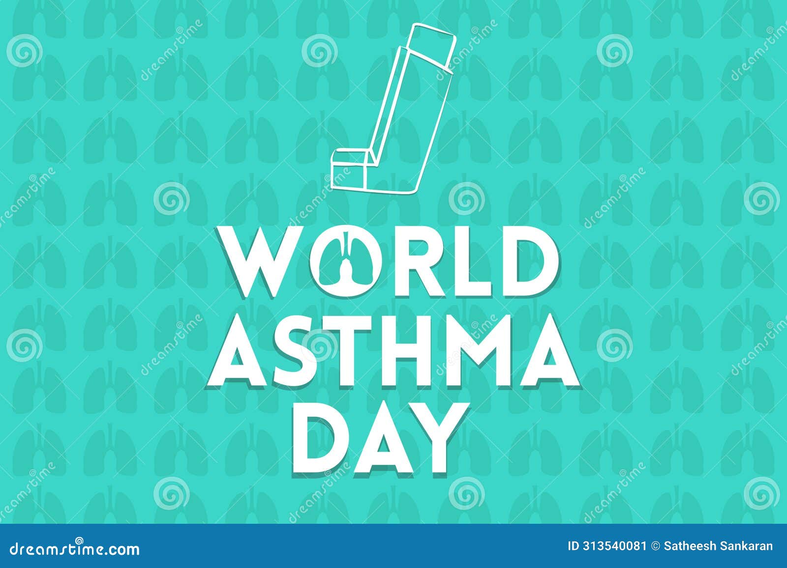 Creative World Asthma Day Awareness Concept Vector Illustration ...