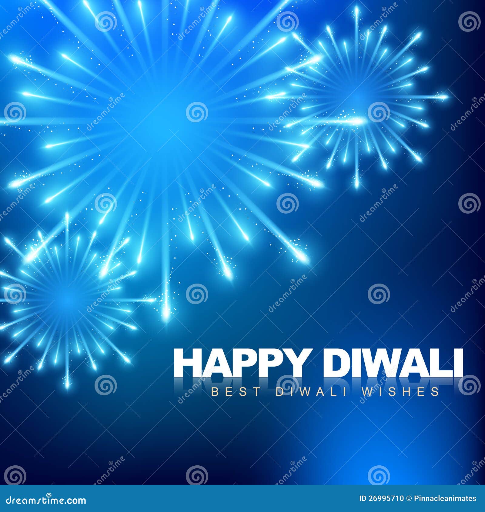 Happy diwali fireworks stock vector. Illustration of light - 26995710