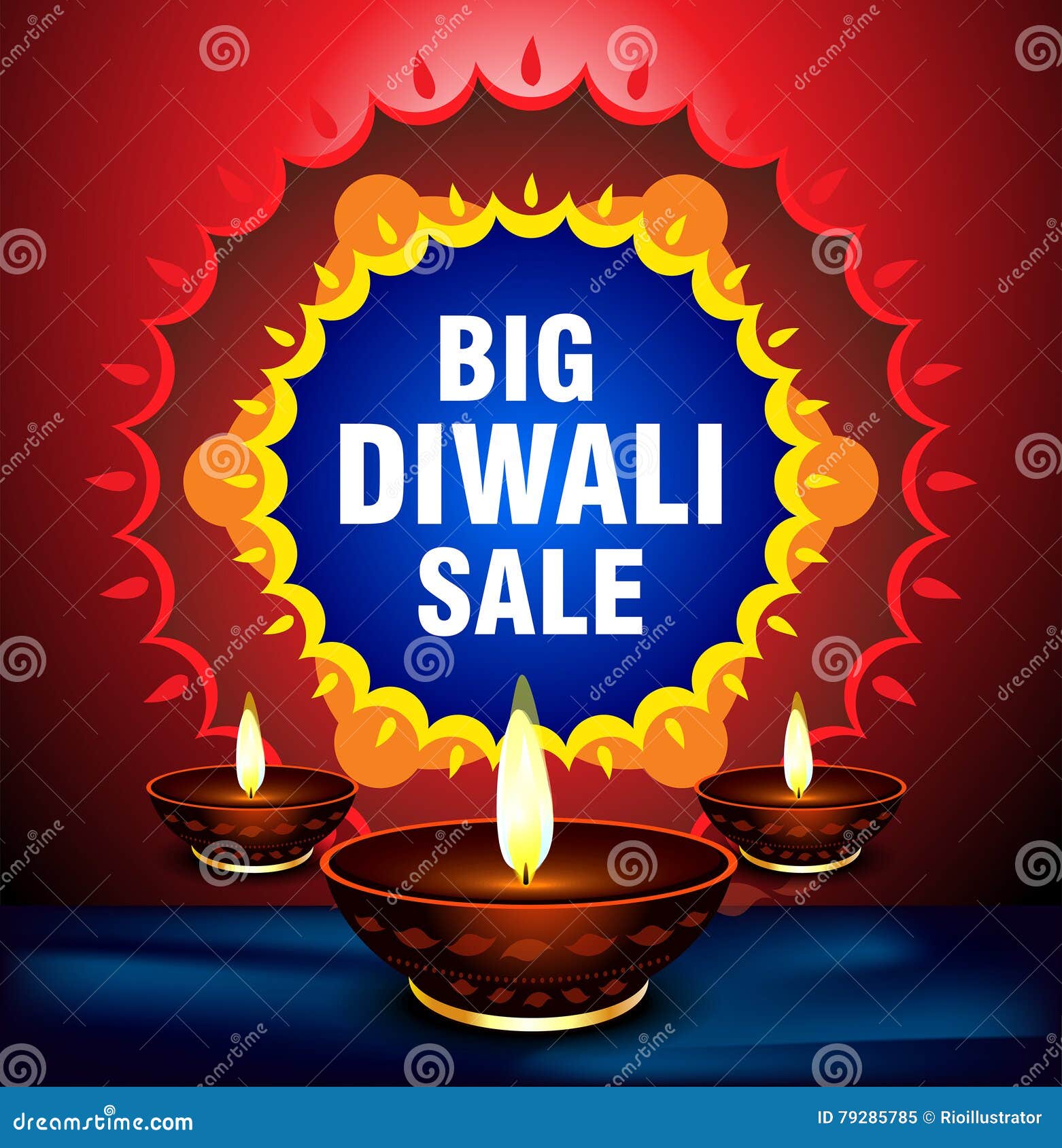 Diwali Offer Poster, Banner Or Flyer Design. Stock Photo ...