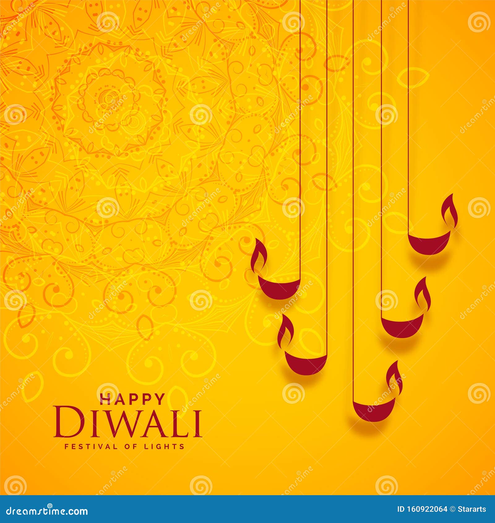 Happy Diwali Yellow Indian Style Background Design Stock Vector ... Happy Diwali Yellow Indian Style Background Design Stock Vector ...