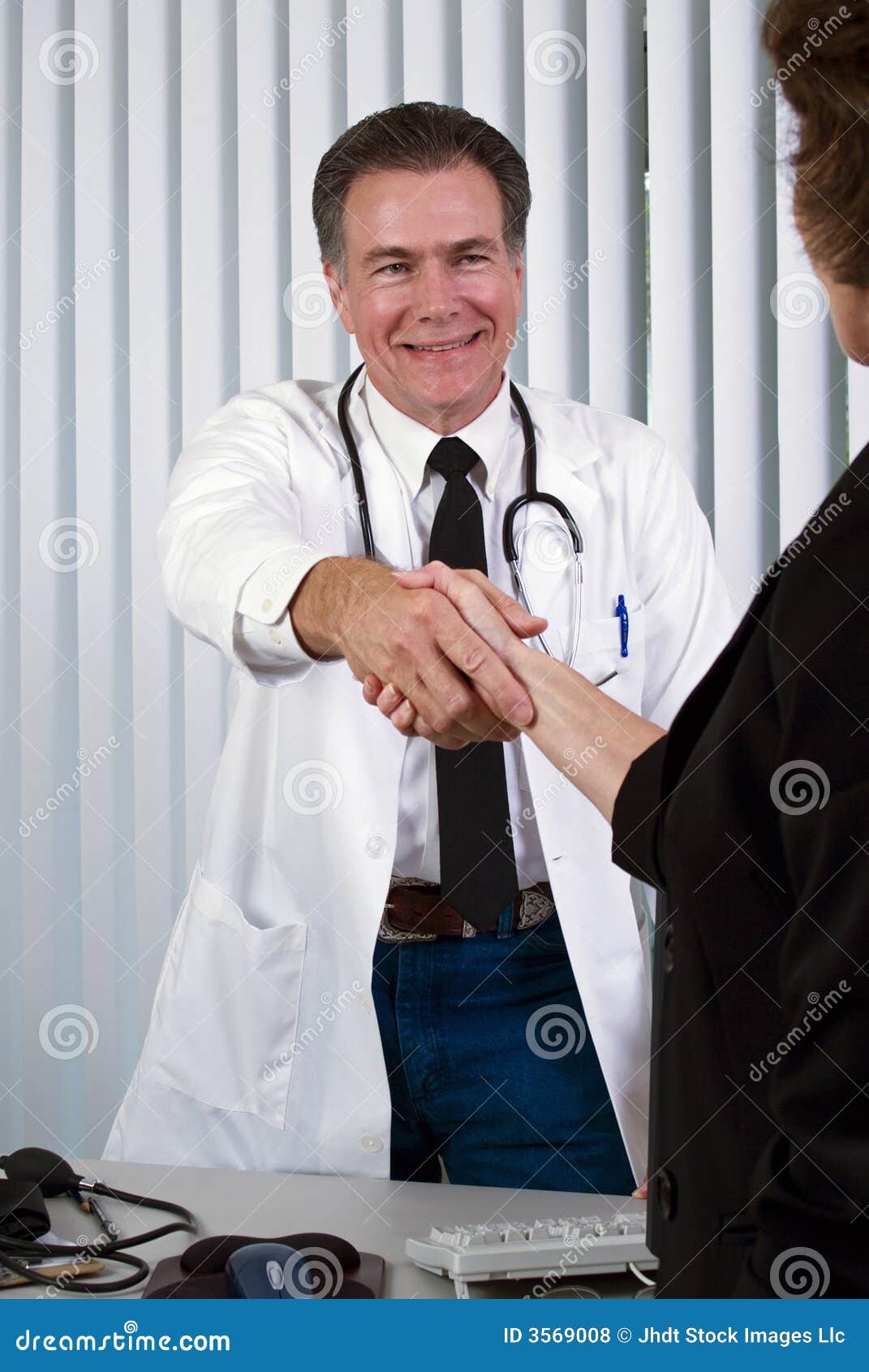 Happy Doc stock photo. Image of office, smile, greet, attire - 3569008