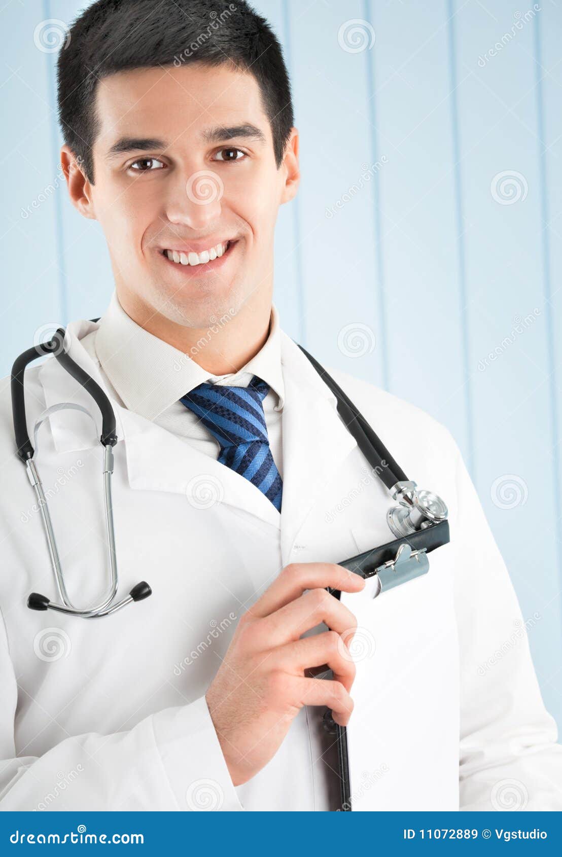 Happy doctor stock image. Image of adult, indoors, examination - 11072889