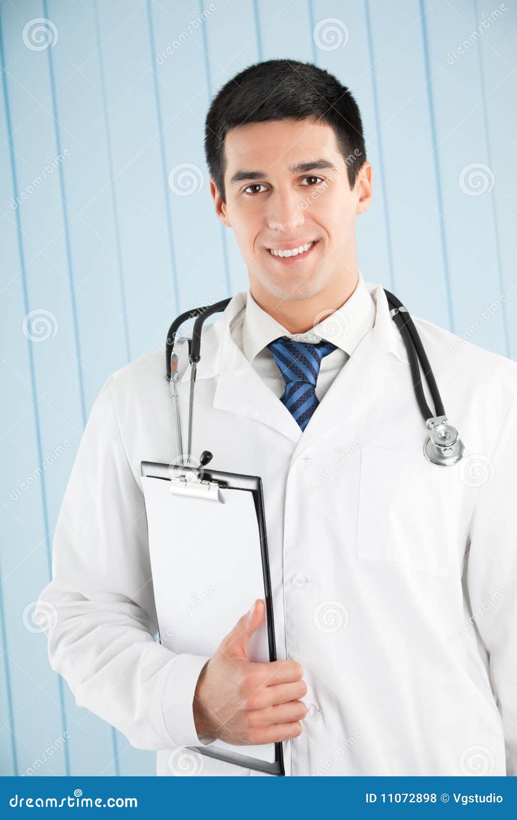 Happy doctor stock photo. Image of color, european, clinic - 11072898