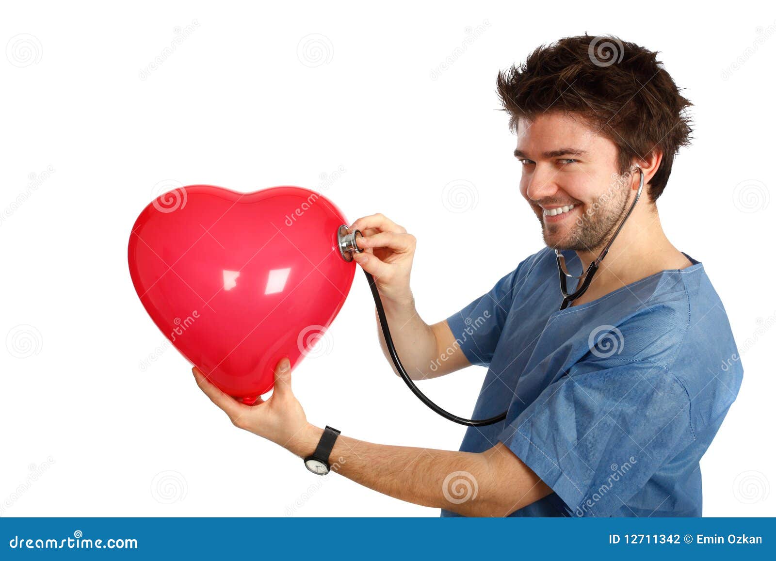Happy doctor stock photo. Image of male, heart, conceptual - 12711342