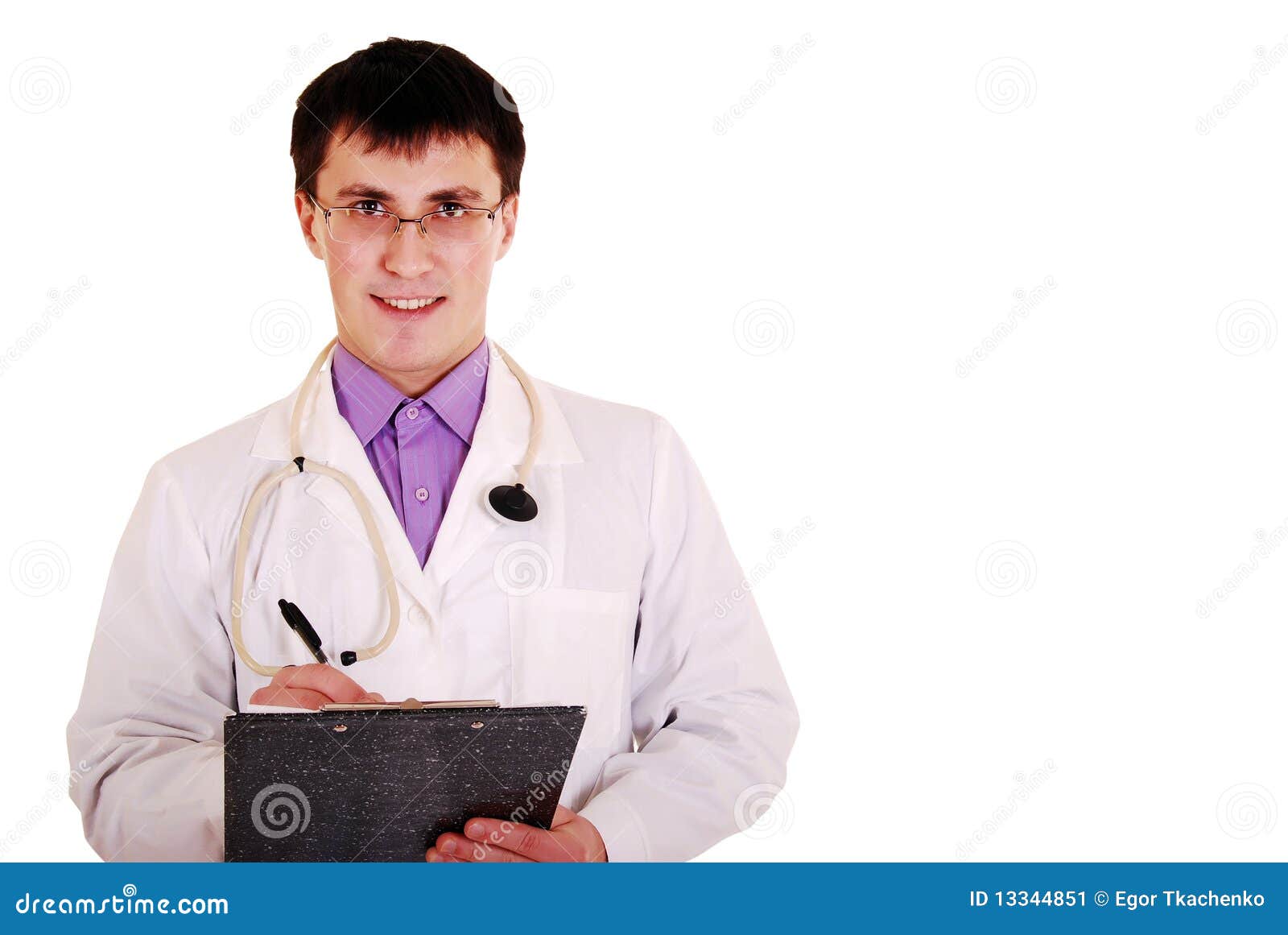 Happy doctor. stock image. Image of doctor, isolated - 13344851