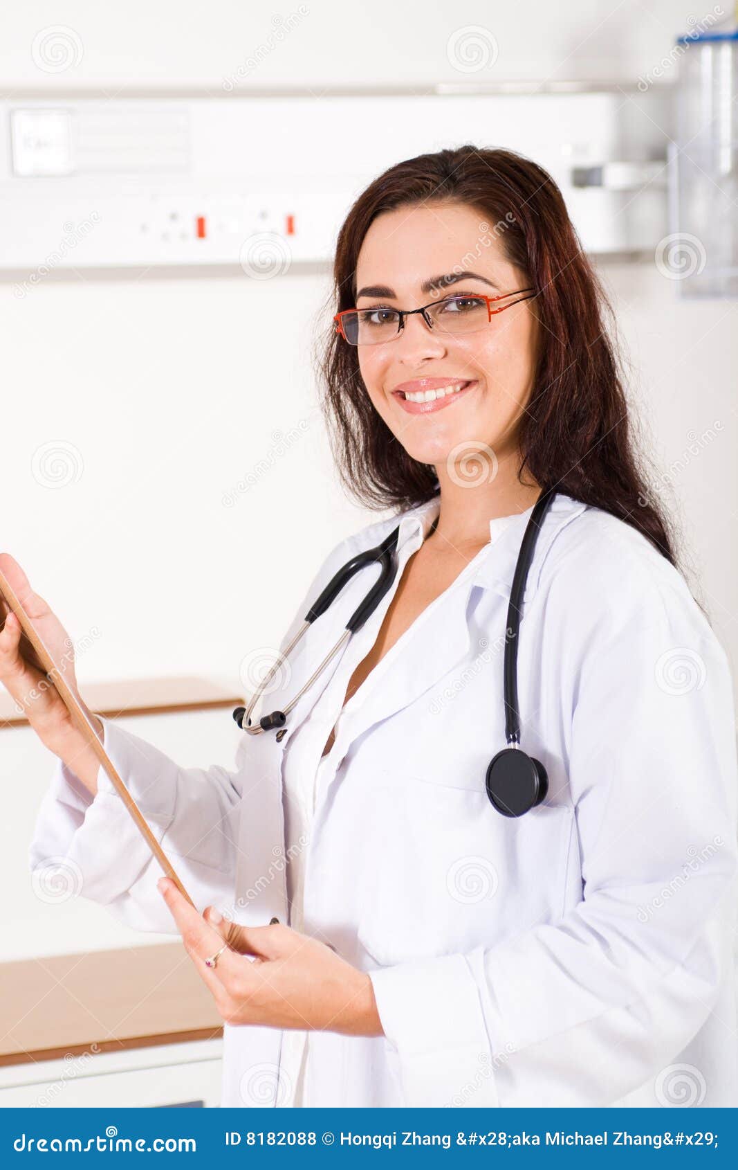 Happy doctor stock photo. Image of clinic, health, cheerful - 8182088