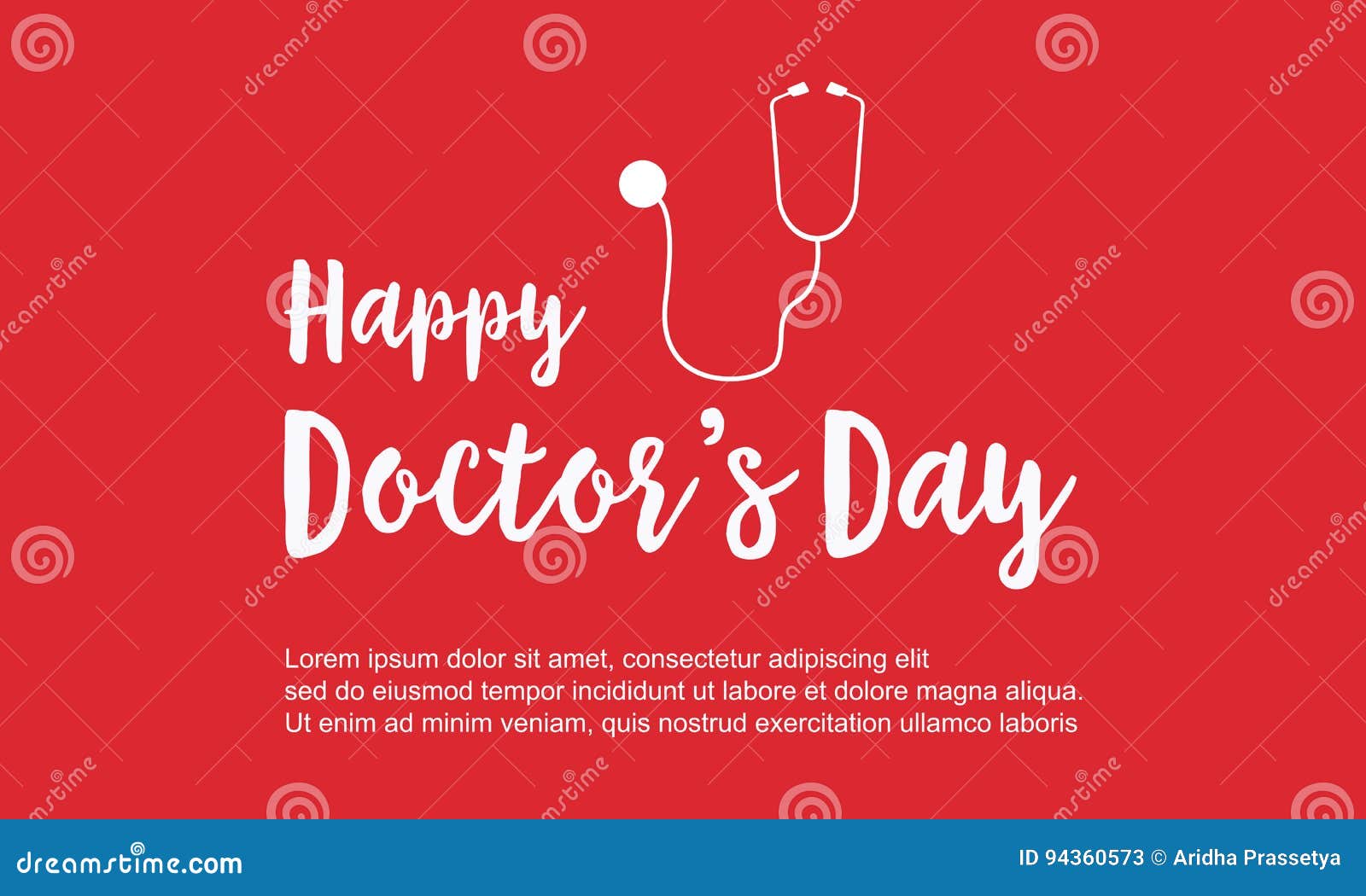Happy Doctor Day Celebration Background Design Stock Vector ...