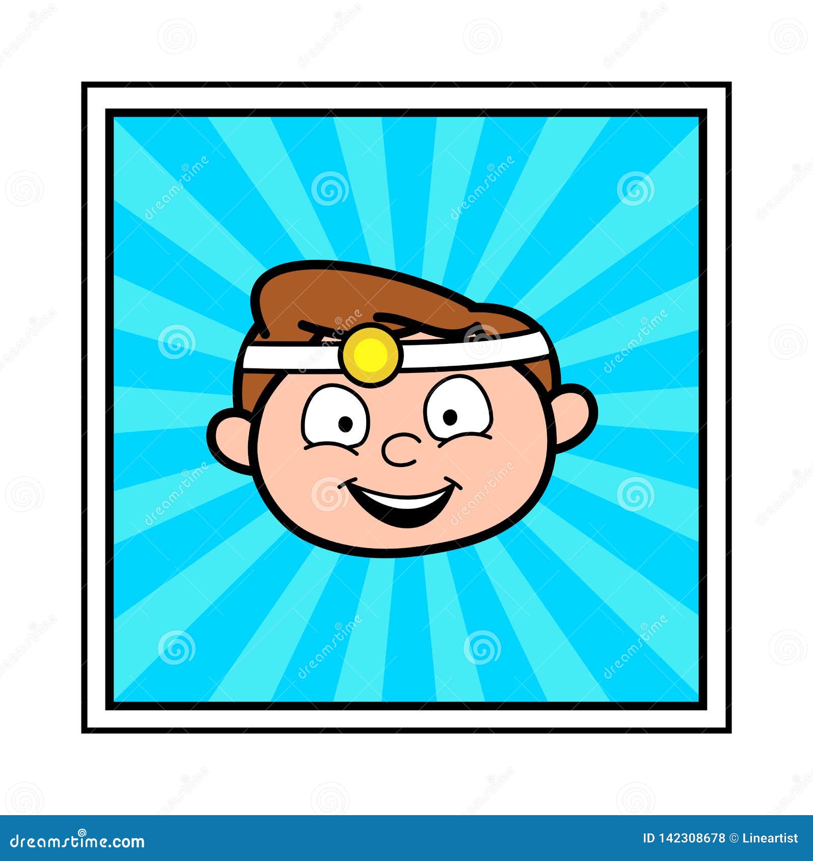 Happy Doctor Face Vector Illustration Stock Illustration - Illustration ...