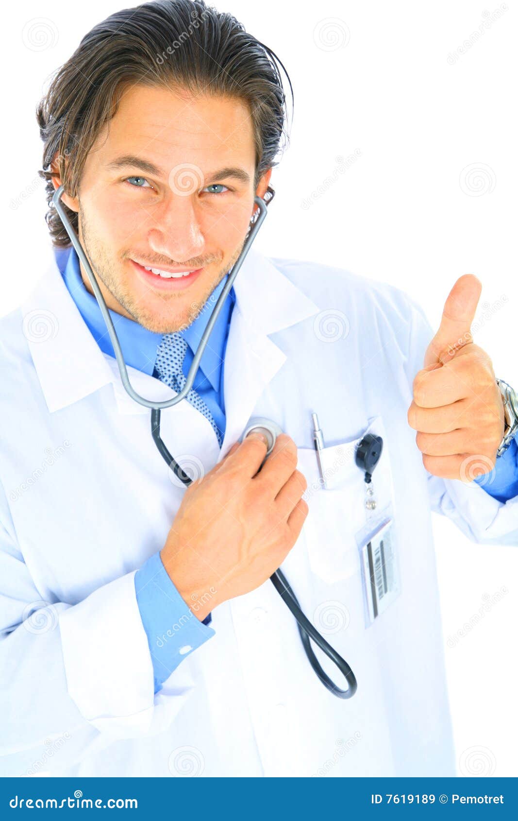 Happy Doctor with Good Heart Stock Image - Image of health, expression ...