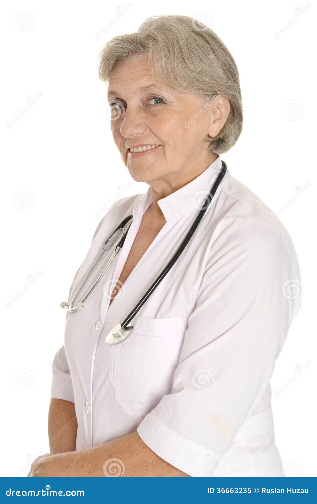 Happy doctor portrait stock image. Image of smile, pediatrician - 36663235