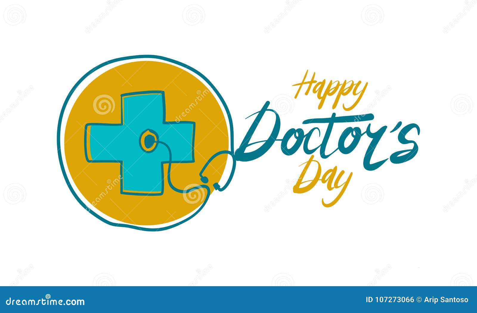 Happy Doctor`s Day stock vector. Illustration of abstract - 107273066