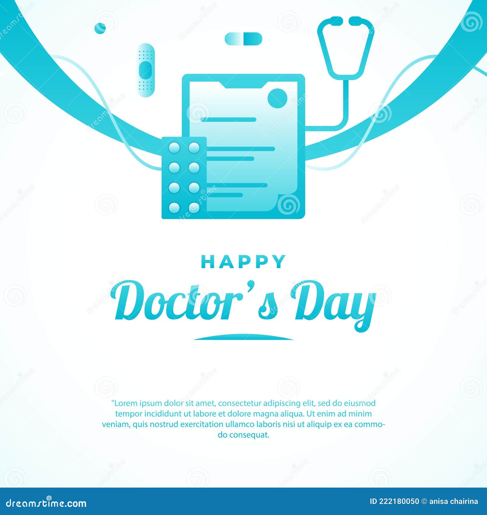 Happy Doctors Day Background Design Stock Vector Illustration Of