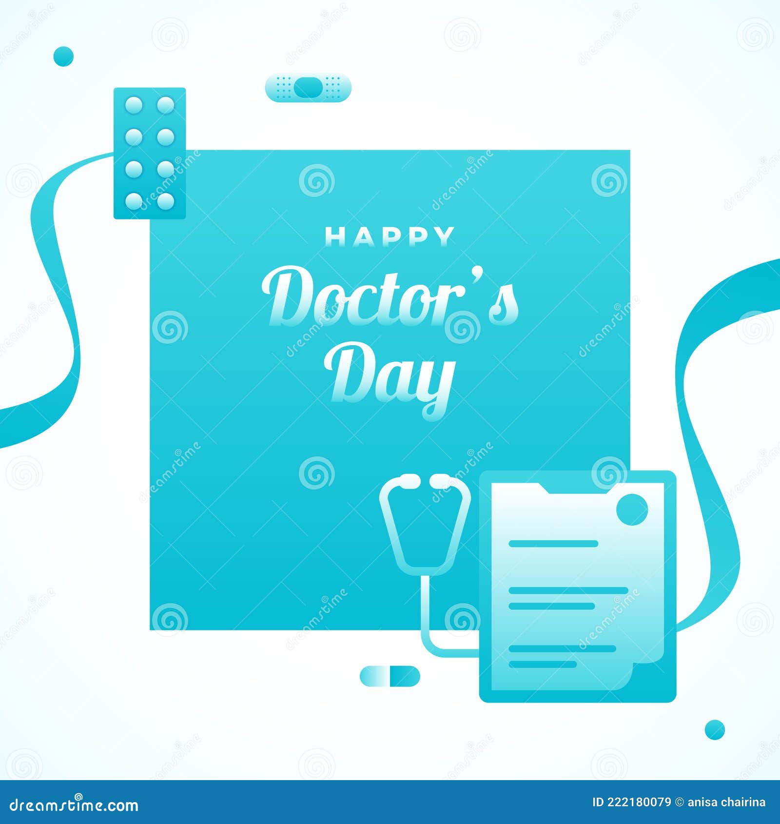 Happy Doctors Day Background Design Stock Vector - Illustration of ...