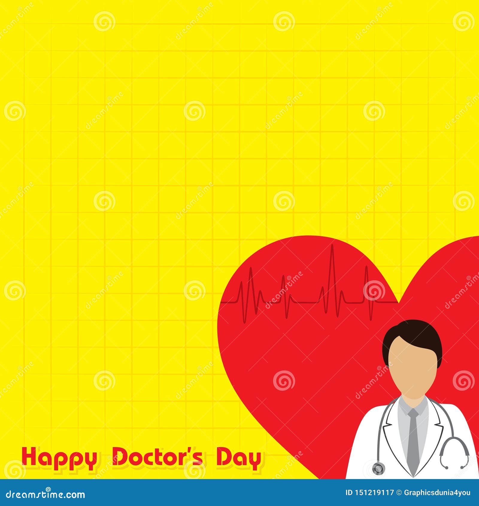 Happy Doctors Day 1 July Stock Vector Stock Vector Illustration Of