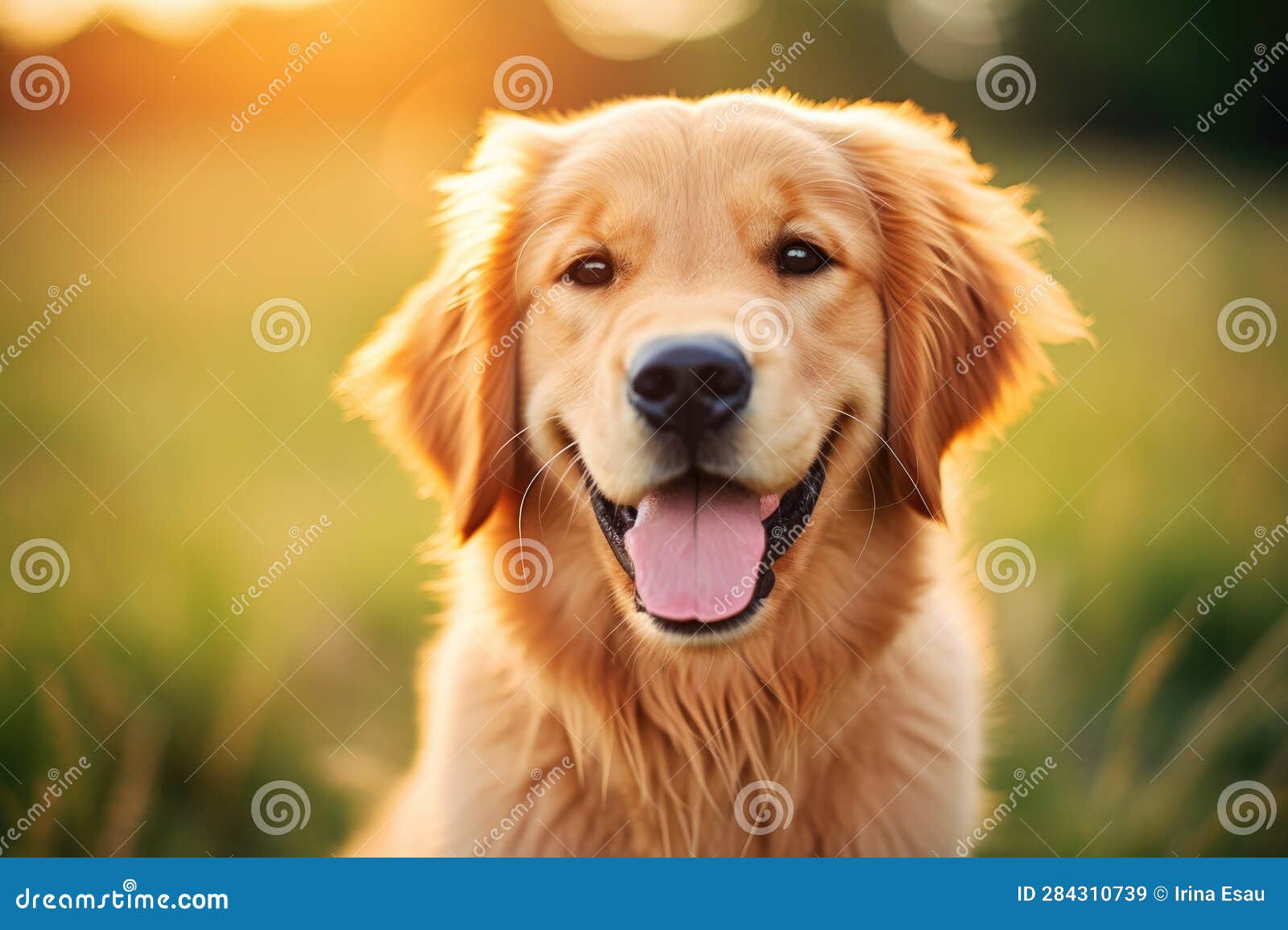 Happy Dog Smiles. Ai Generative Stock Illustration - Illustration of ...