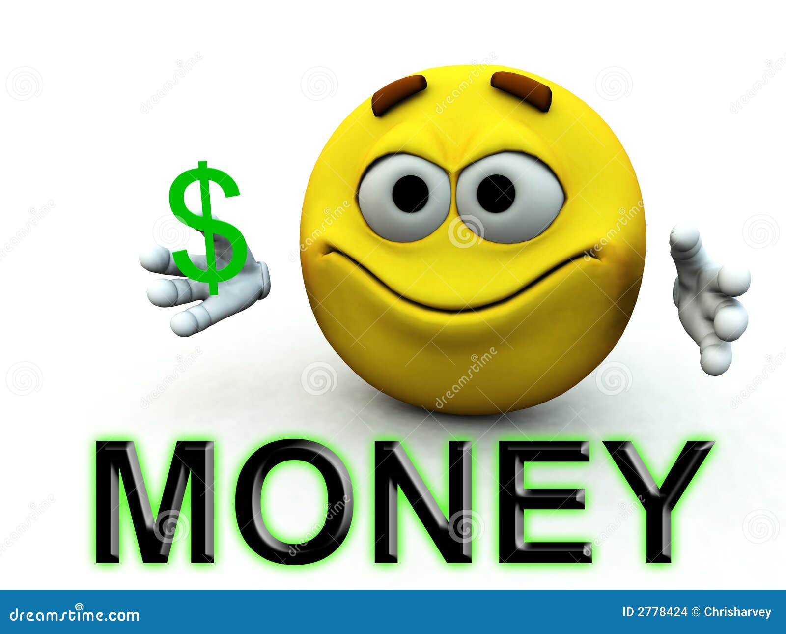 Happy Dollar Guy 14 stock illustration. Illustration of bank - 2778424