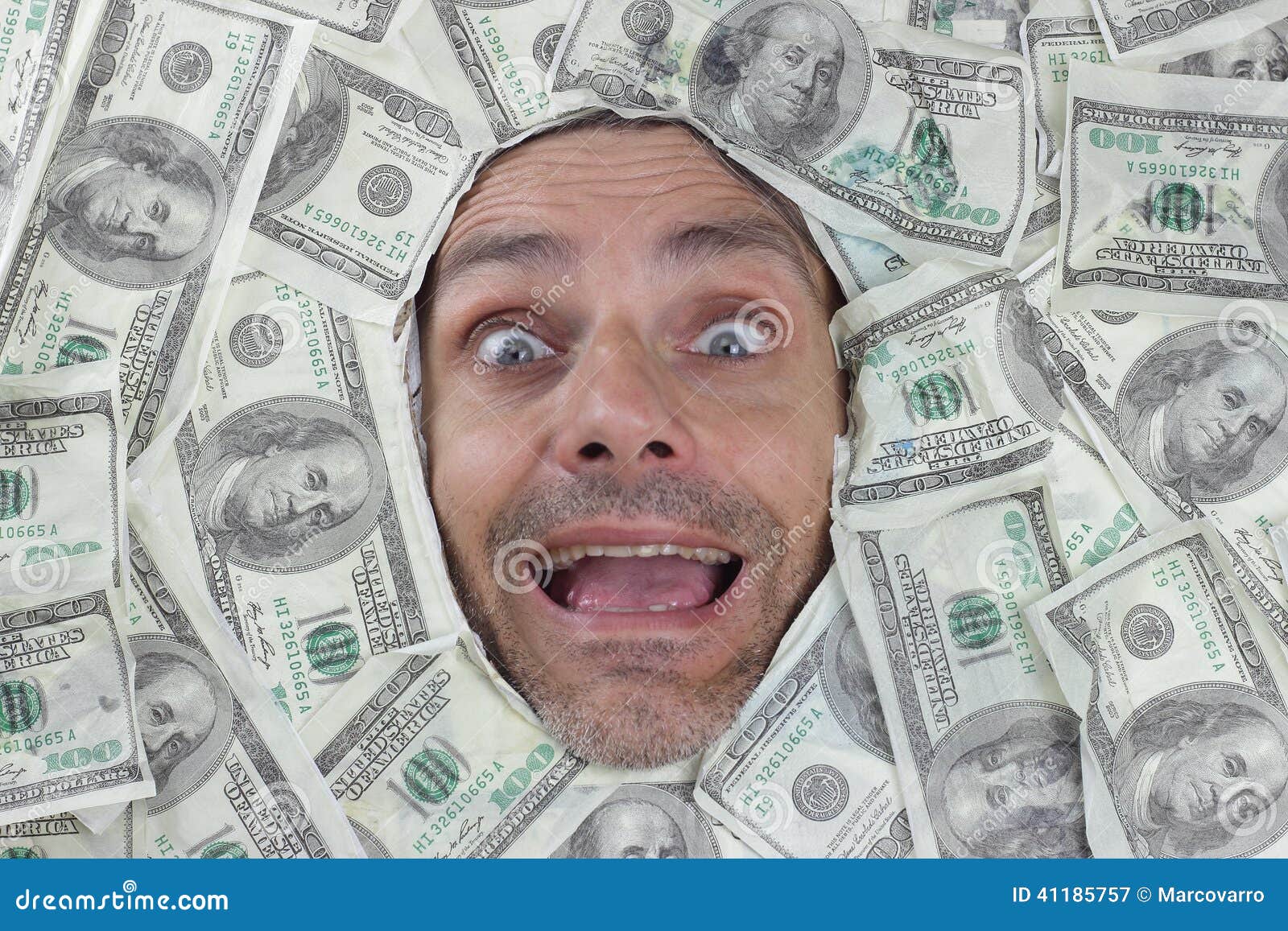 Happy dollar man stock image. Image of happy, financial - 41185757