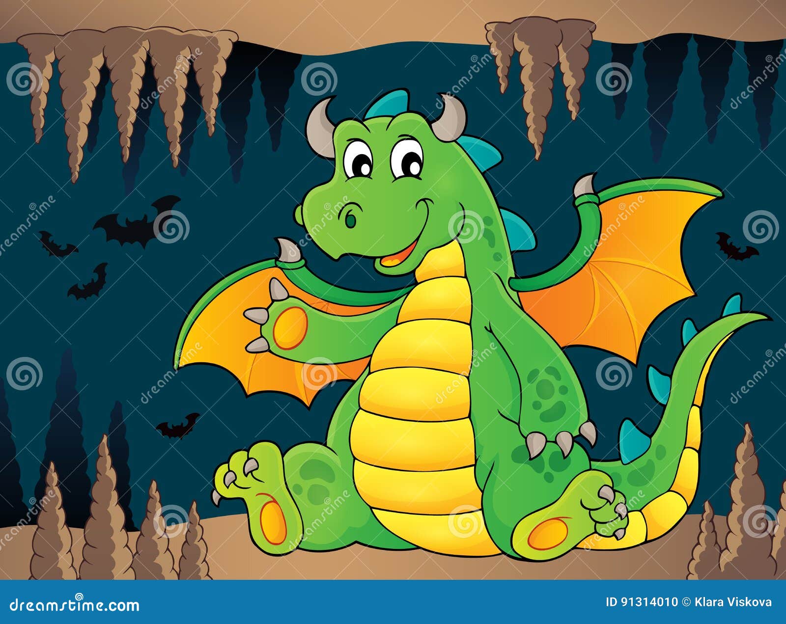 Happy Dragon Royalty-Free Stock Image | CartoonDealer.com #22362268